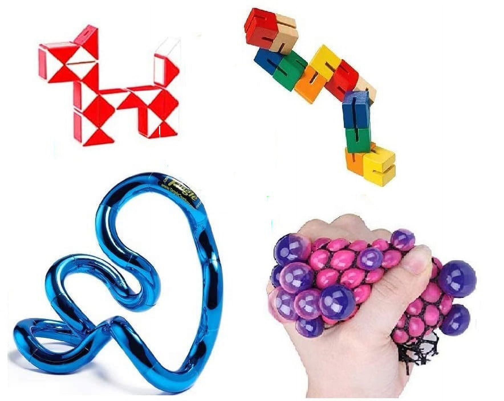 Sensory Fidget Toys Set Of 4 Pcs- Stress Reducer Anxiety Relief Toys ...