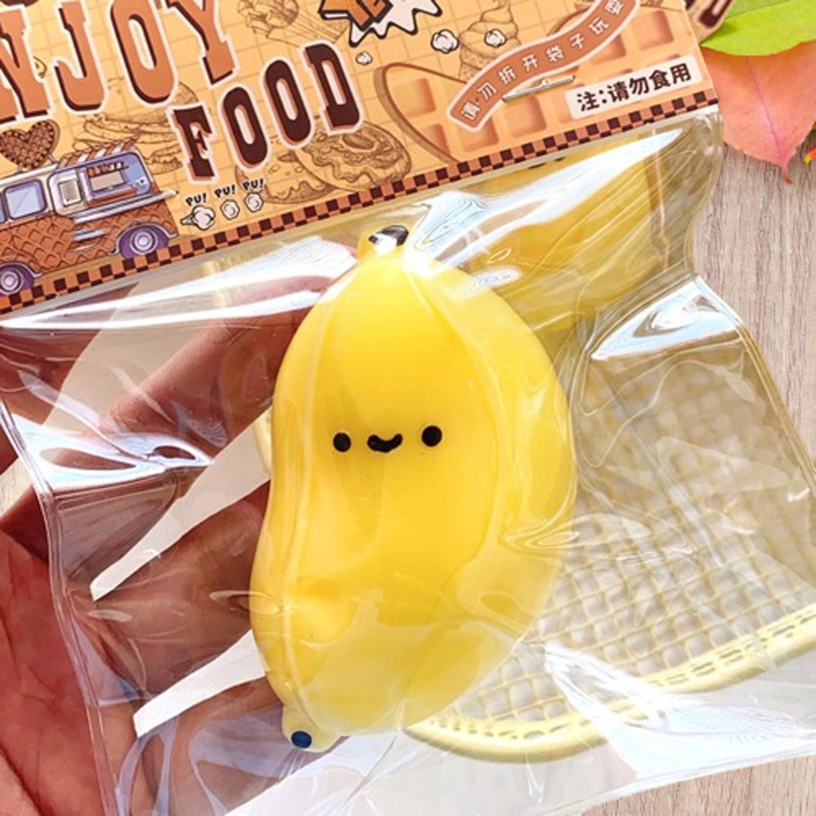 Sensory Food-Shaped Soft Mud Toy with Music Function, Stress Relief ...