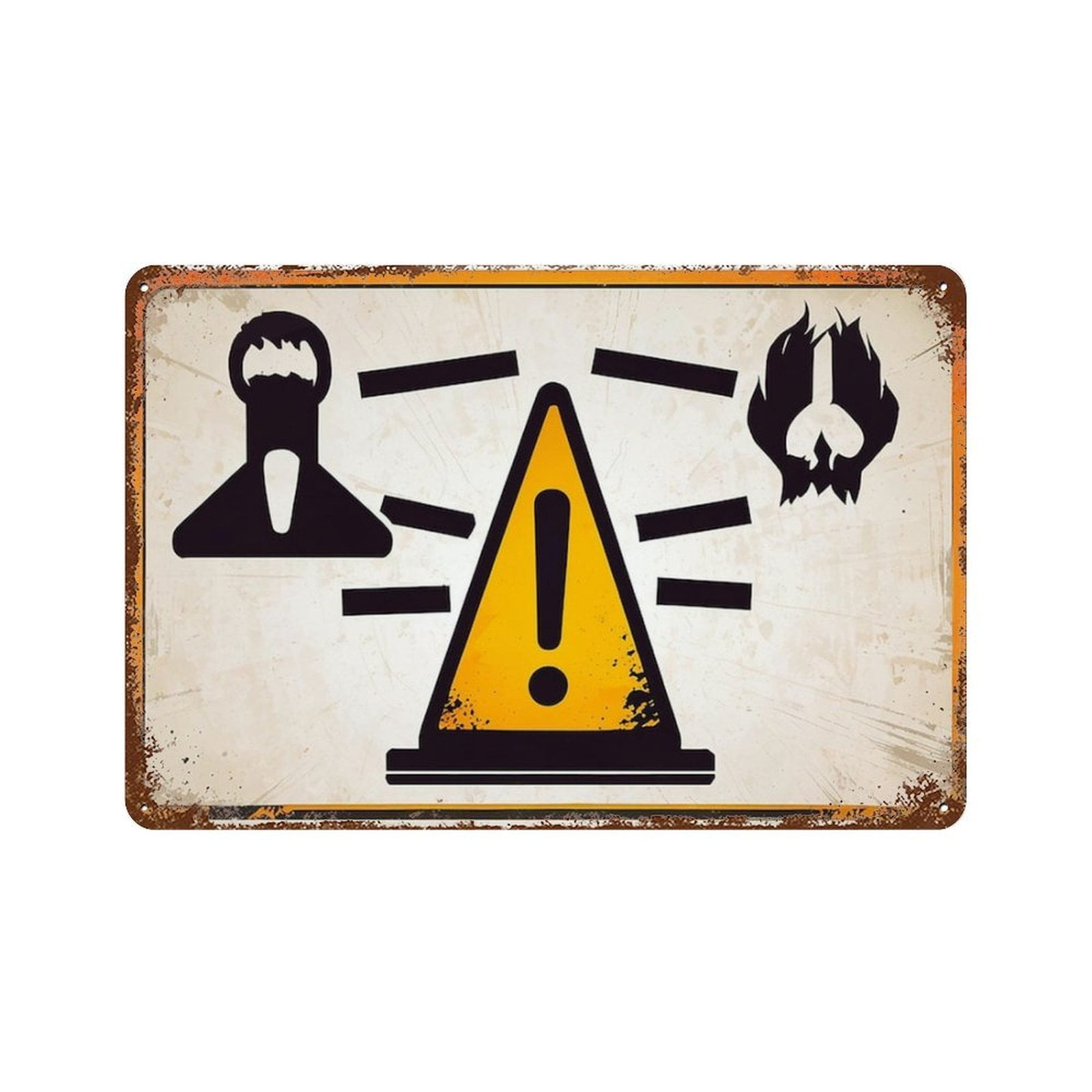 Sensory Garden Sign Farm SignsMetal Tin Sign Warning Caution Notice ...