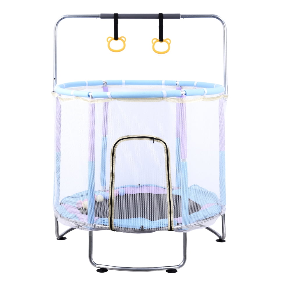Sensory Kids Trampoline with Safety Rail - Indoor Bouncer for Toddler ...