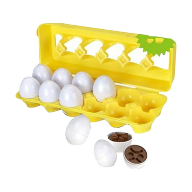 Sensory Matching Egg Toy For Toddlers 1 3 Easter Egg Carton Shape ...
