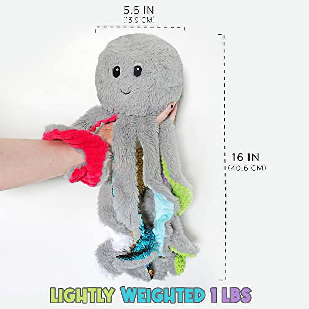 Sensory Octopus Plush Toy, Fidget Plush for Special Needs and Sensory ...