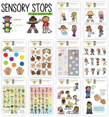 Sensory Path Posters for Young Learners -Brain Breaks, ADHD, Autism ...