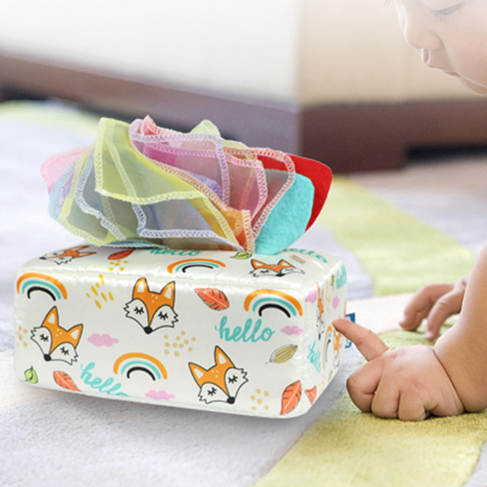 Sensory Pull Along Tissue Box Busy Pull Tissues Juggling Play Paper ...