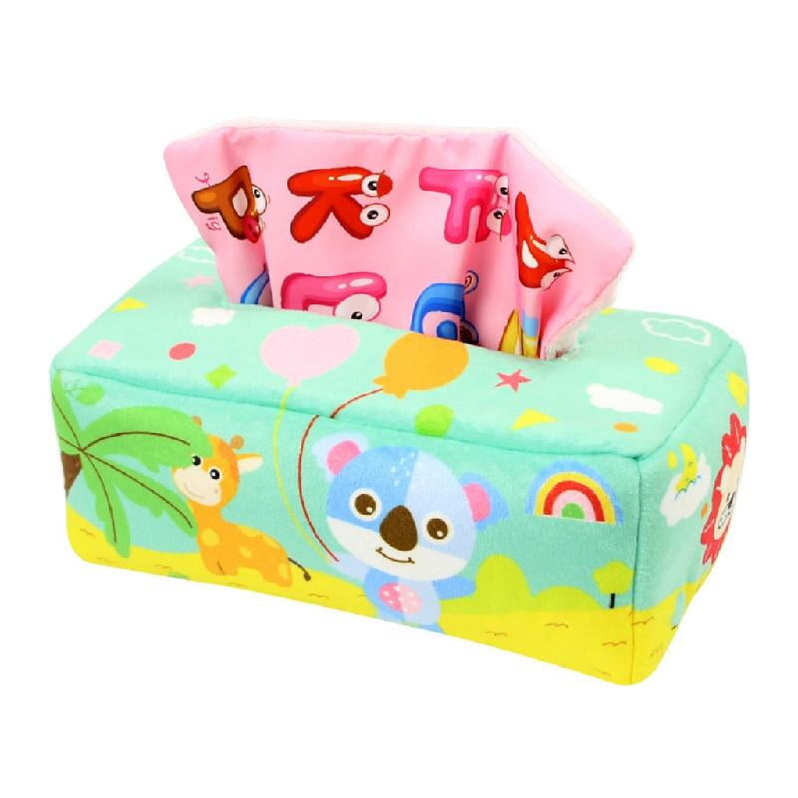 Sensory Pull Tissue Box Toddler Infant Baby Toy Colorful Scarves for ...