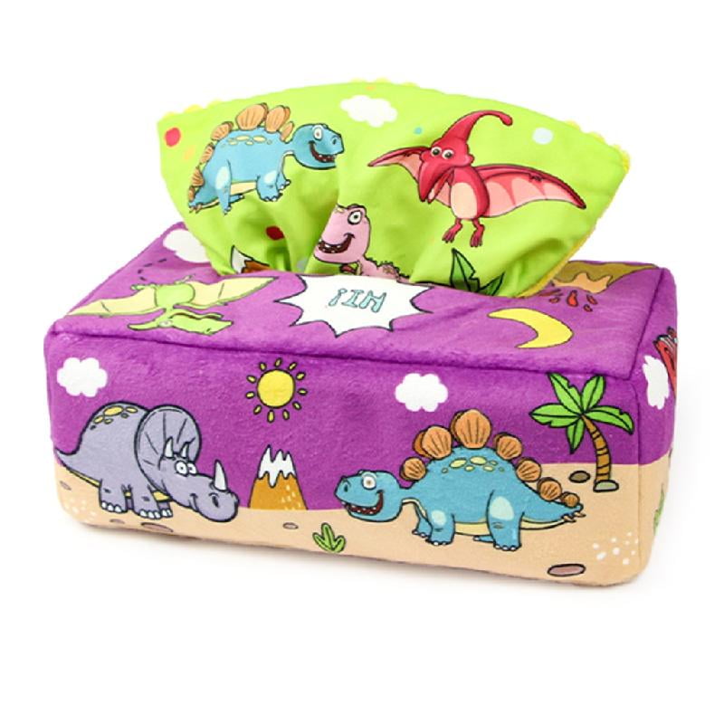 Sensory Pull Tissue Box Toddler Infant Baby Toy Colorful Scarves for ...