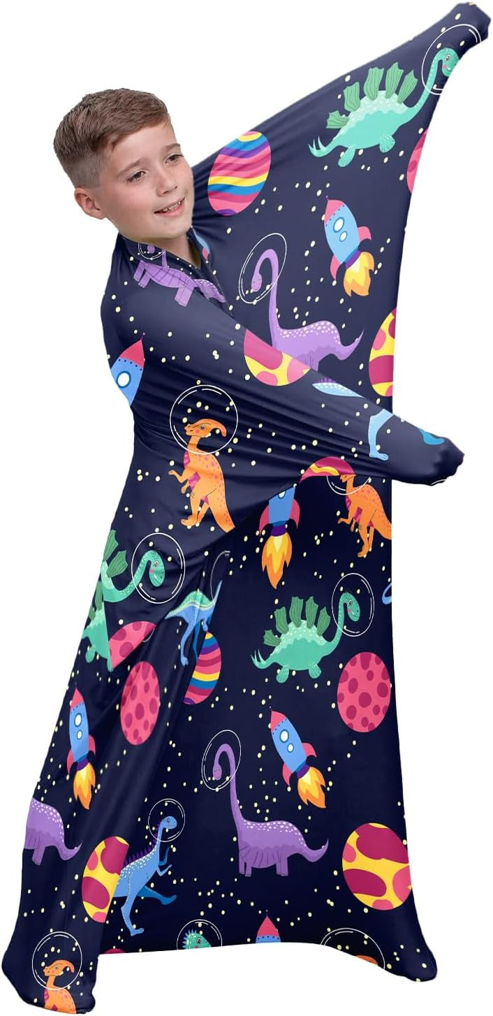 Sensory Sock Body Sock,Medium,6-9 Years, Blue Dinosaur Full Body Sock ...