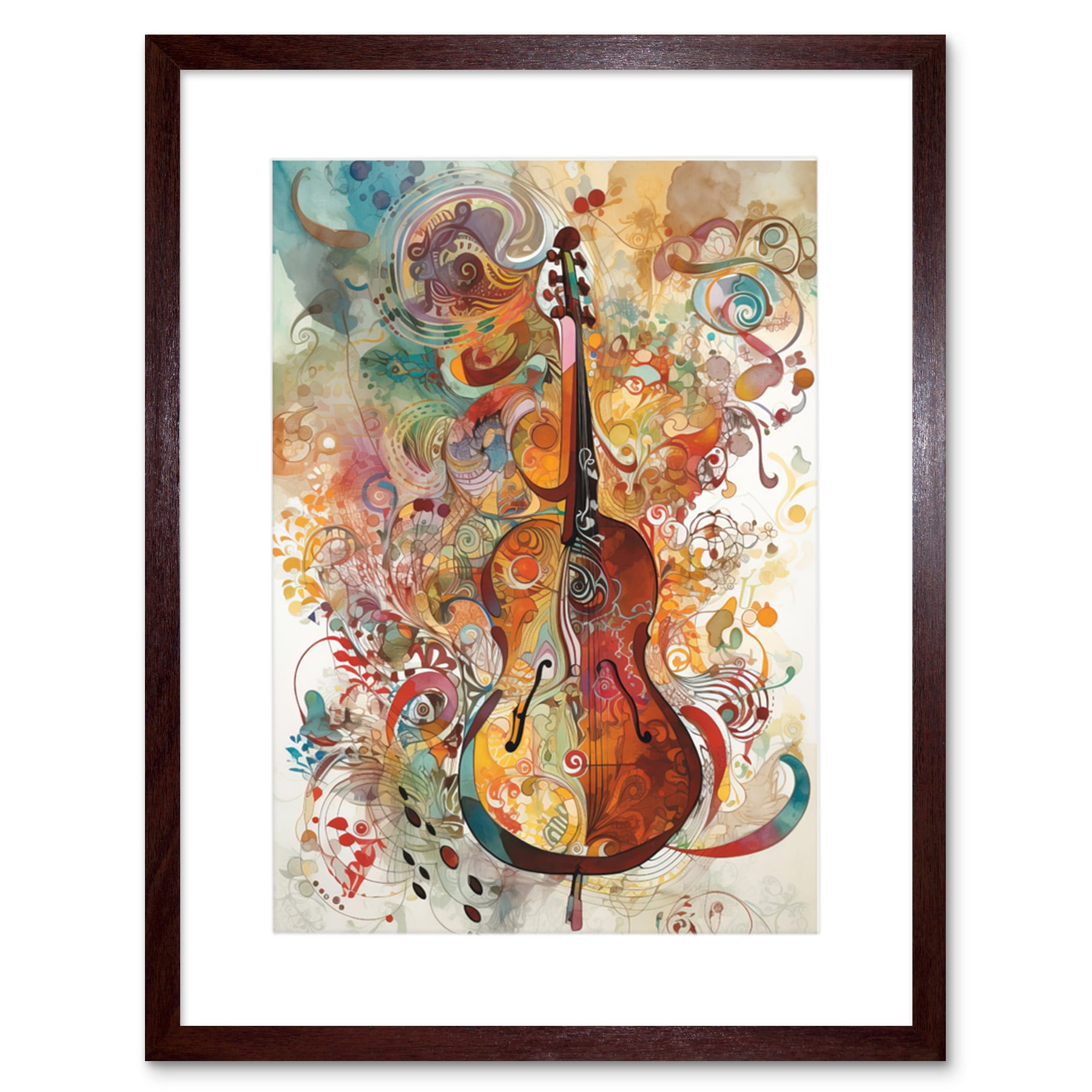 Sensory Sonata Violin Music Note Synesthesia Shapes and Colours Modern ...