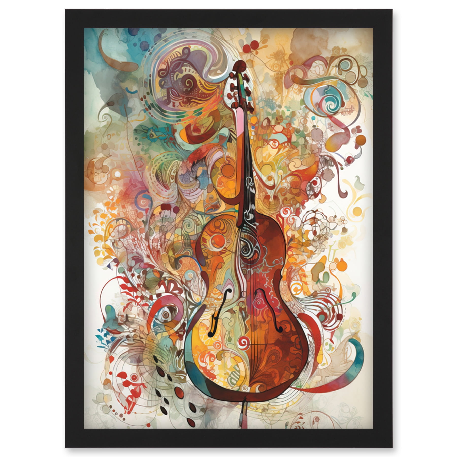 Sensory Sonata Violin Music Note Synesthesia Shapes and Colours Modern ...