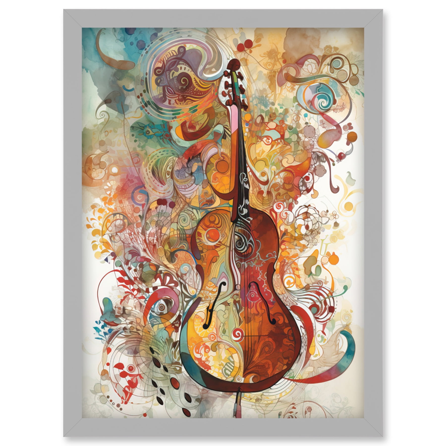 Sensory Sonata Violin Music Note Synesthesia Shapes and Colours Modern ...