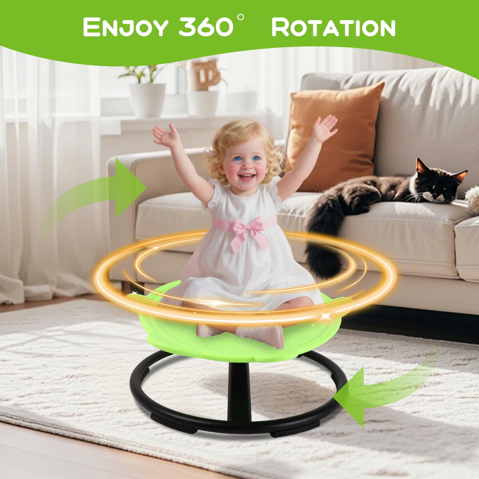 Sensory Spinning Chair for Autistic Kids, Autism Kids Swivel Chair ...