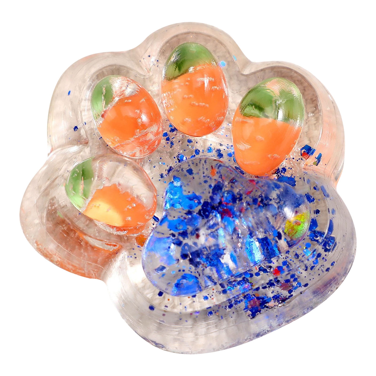 Sensory Stress Relief Taba Cat Figures Set - Clear Sticky Pinchable ...