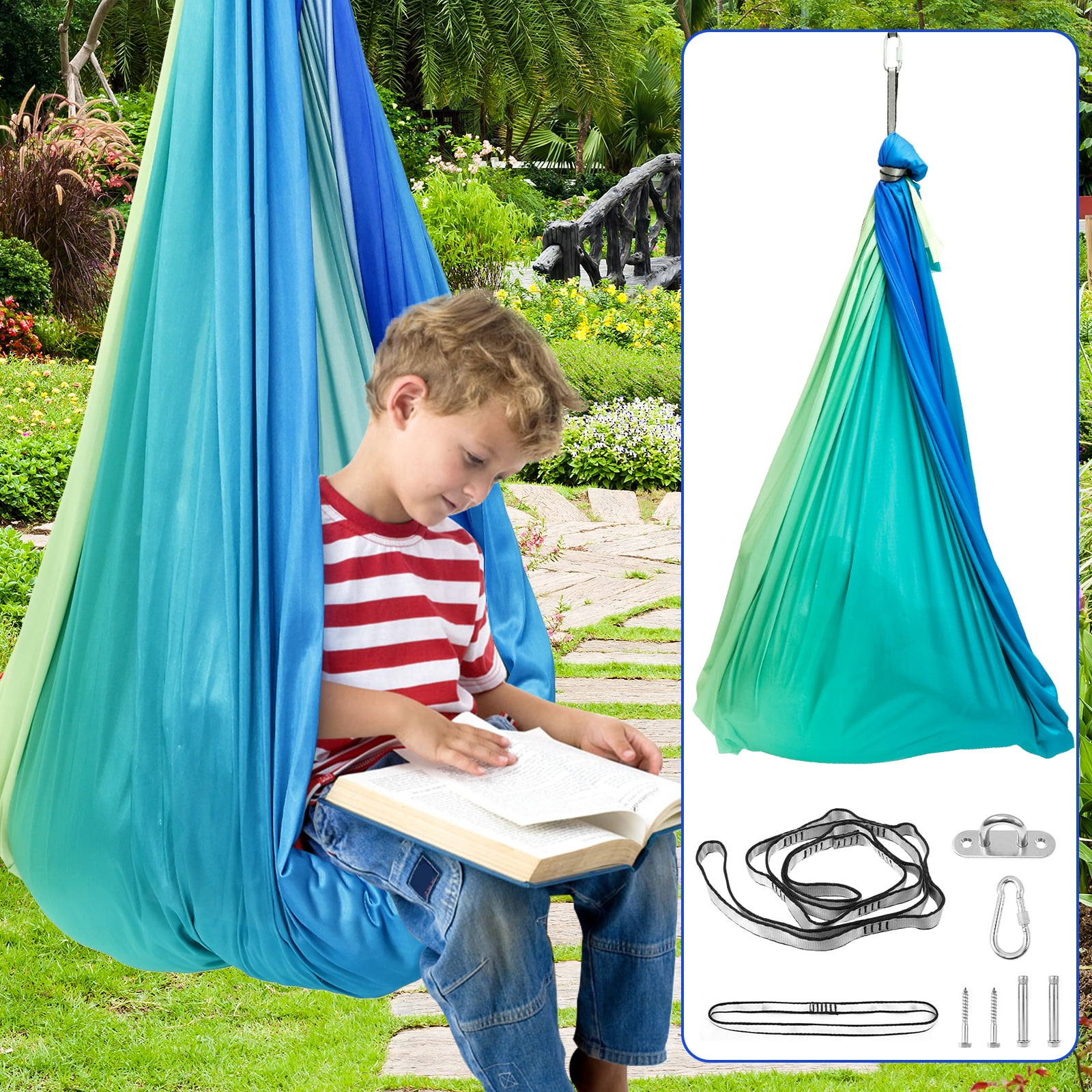 Sensory Swing Comfortable Kids Sensory Hammock Holds up to 200 lbs ...