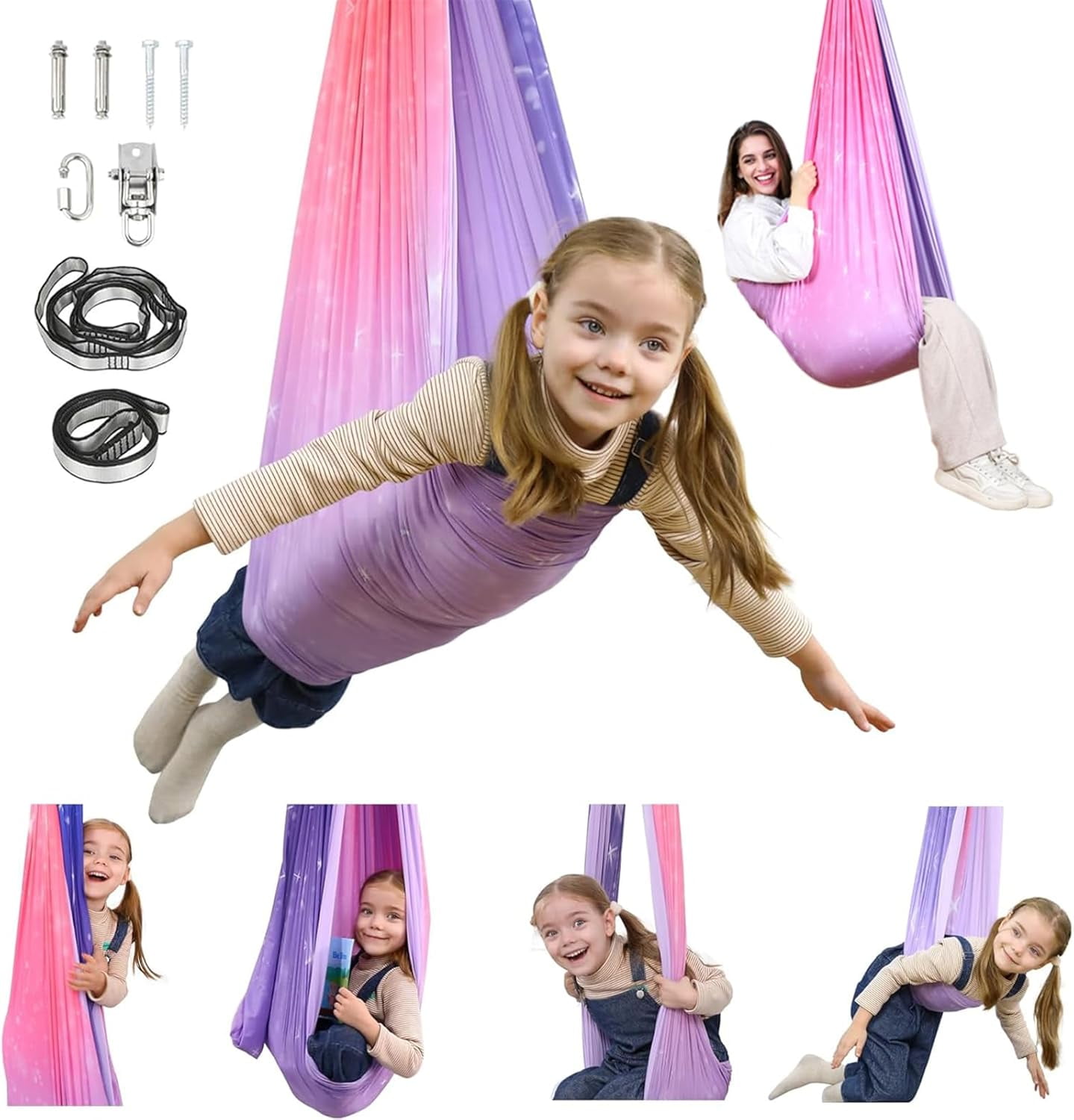 Sensory Swing, Sensory Swing for Kids & Adults, Indoor & Outdoor ...
