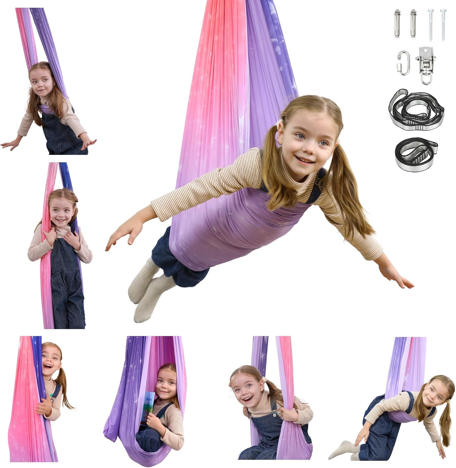 Sensory Swing, Sensory Swing for Kids & Adults, Indoor & Outdoor ...