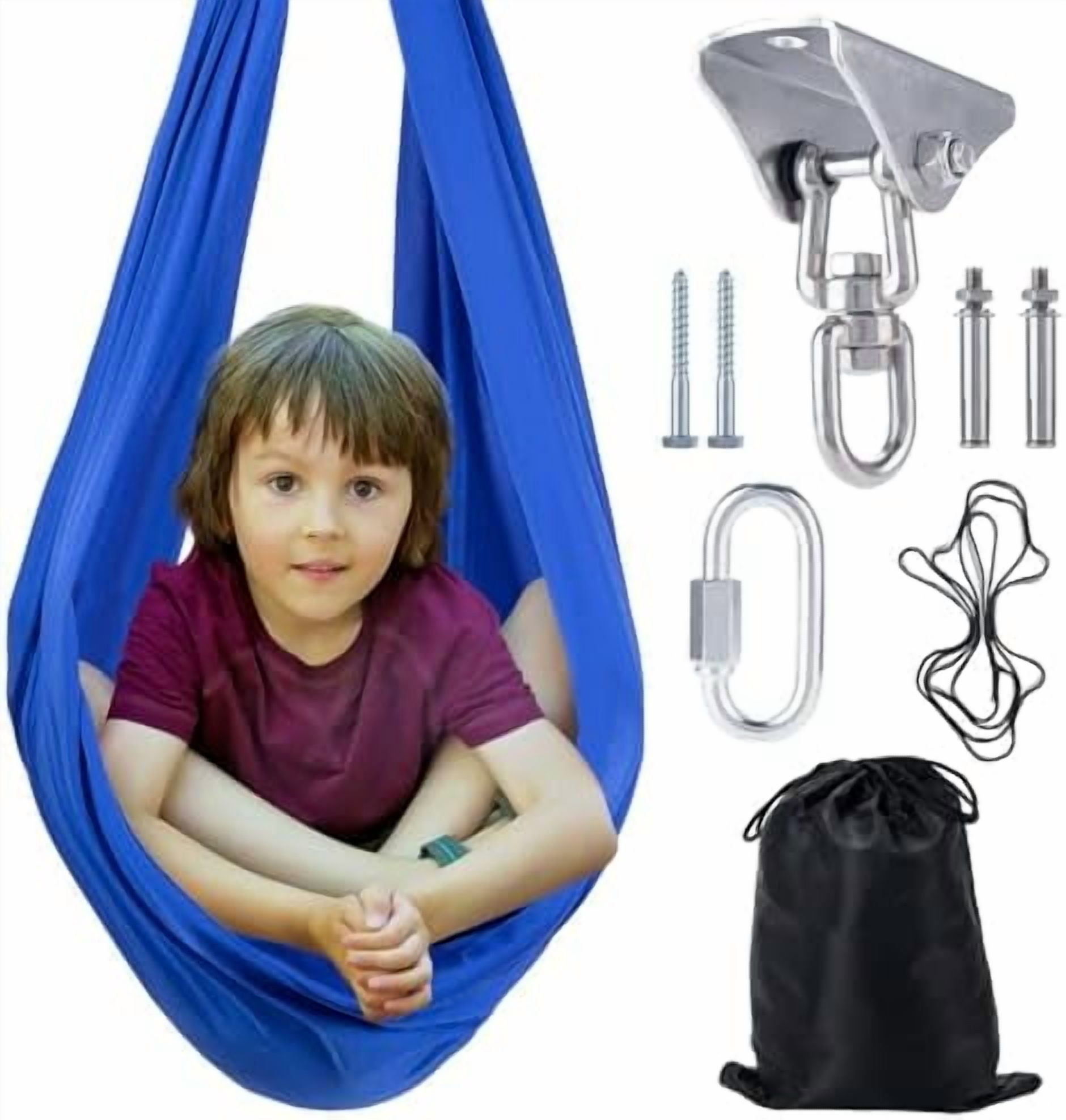 Sensory Swing for Special Needs Kids with 360° Swivel Hanger, Therapy ...
