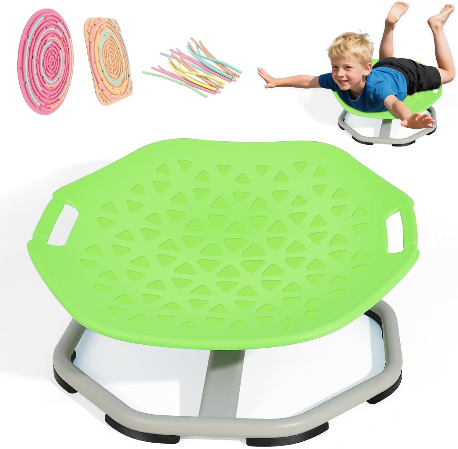 Sensory Swivel Chair Set, Spinning Chair for Autistic Kids,Upgraded ...