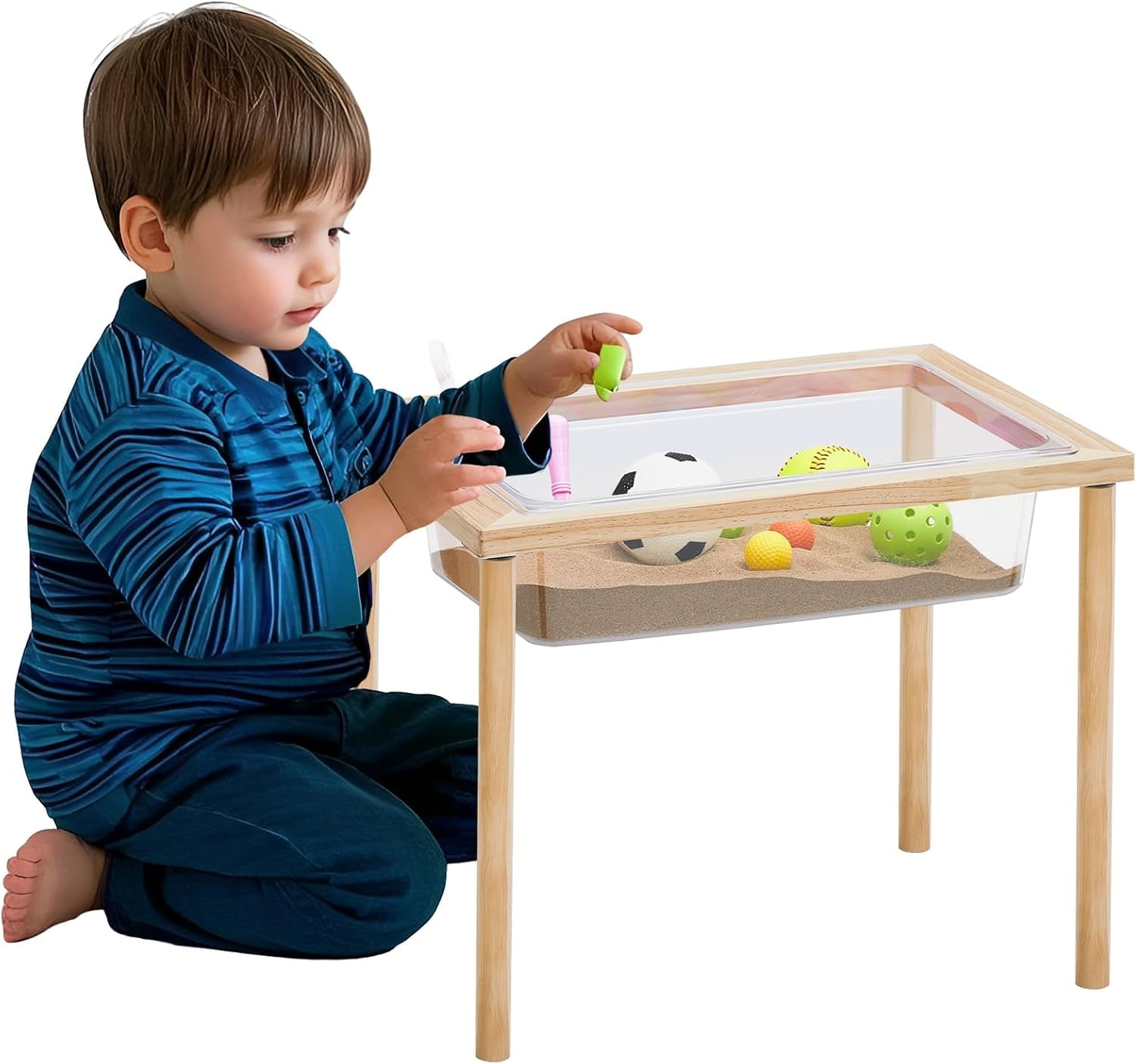 Sensory Table Wood Sand Table Water Table Interactive Kids Activity Art ...