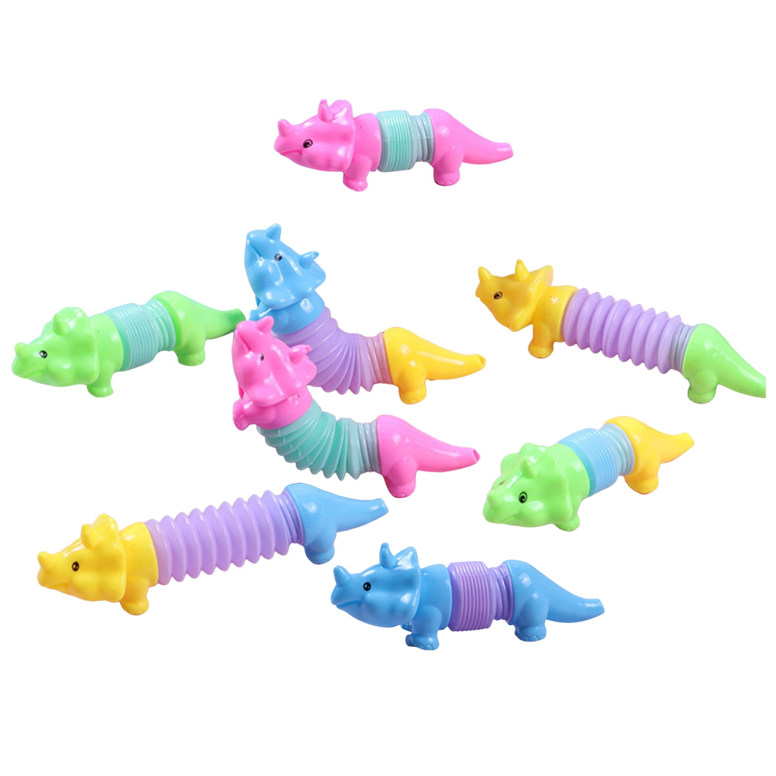 8pcs Mixed Animal Tube Sensory Toys Set for Kids Ideal for Travel ...