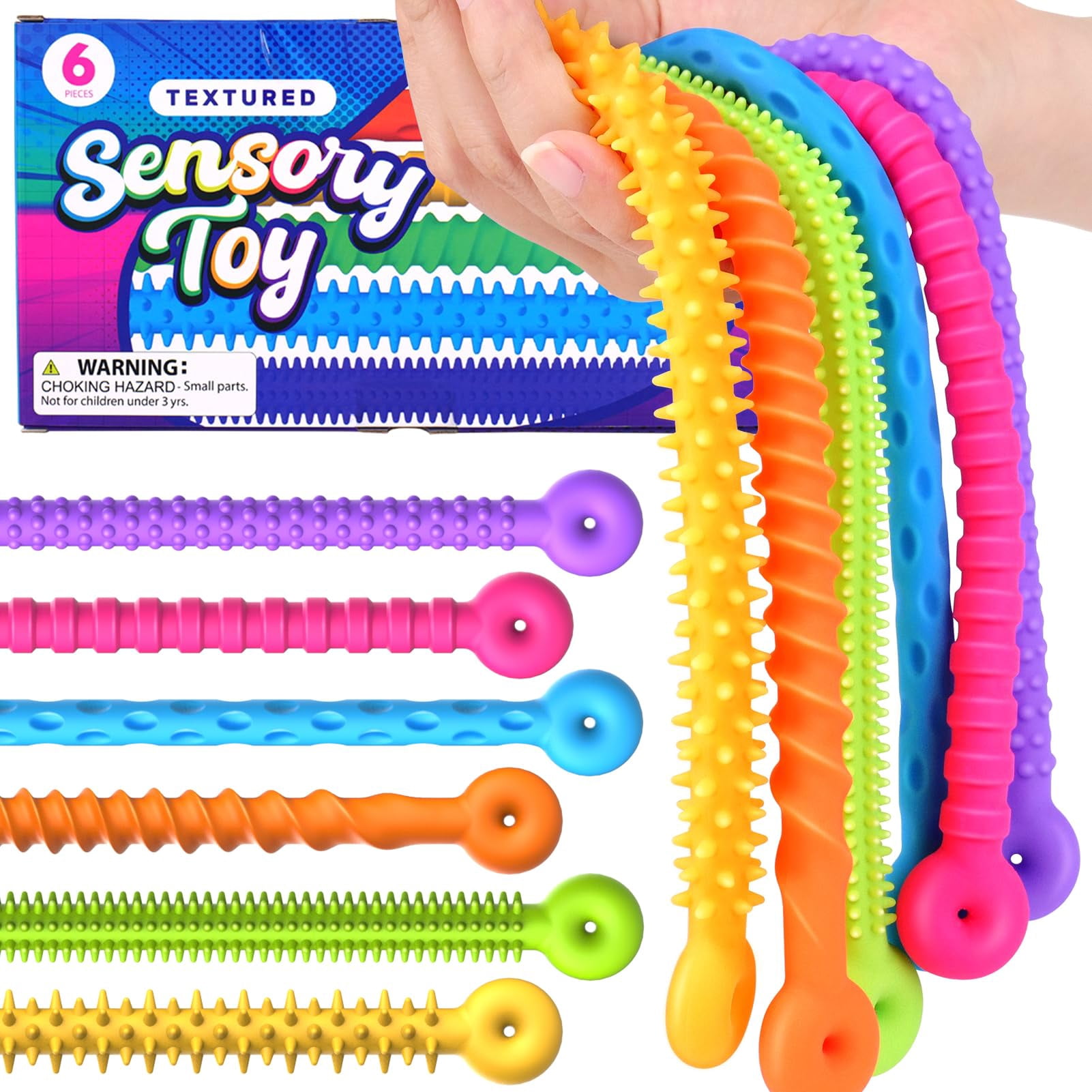 Sensory Toys Fidget Stretchy Strings: Fidget Toys Bracelet for Kids ...