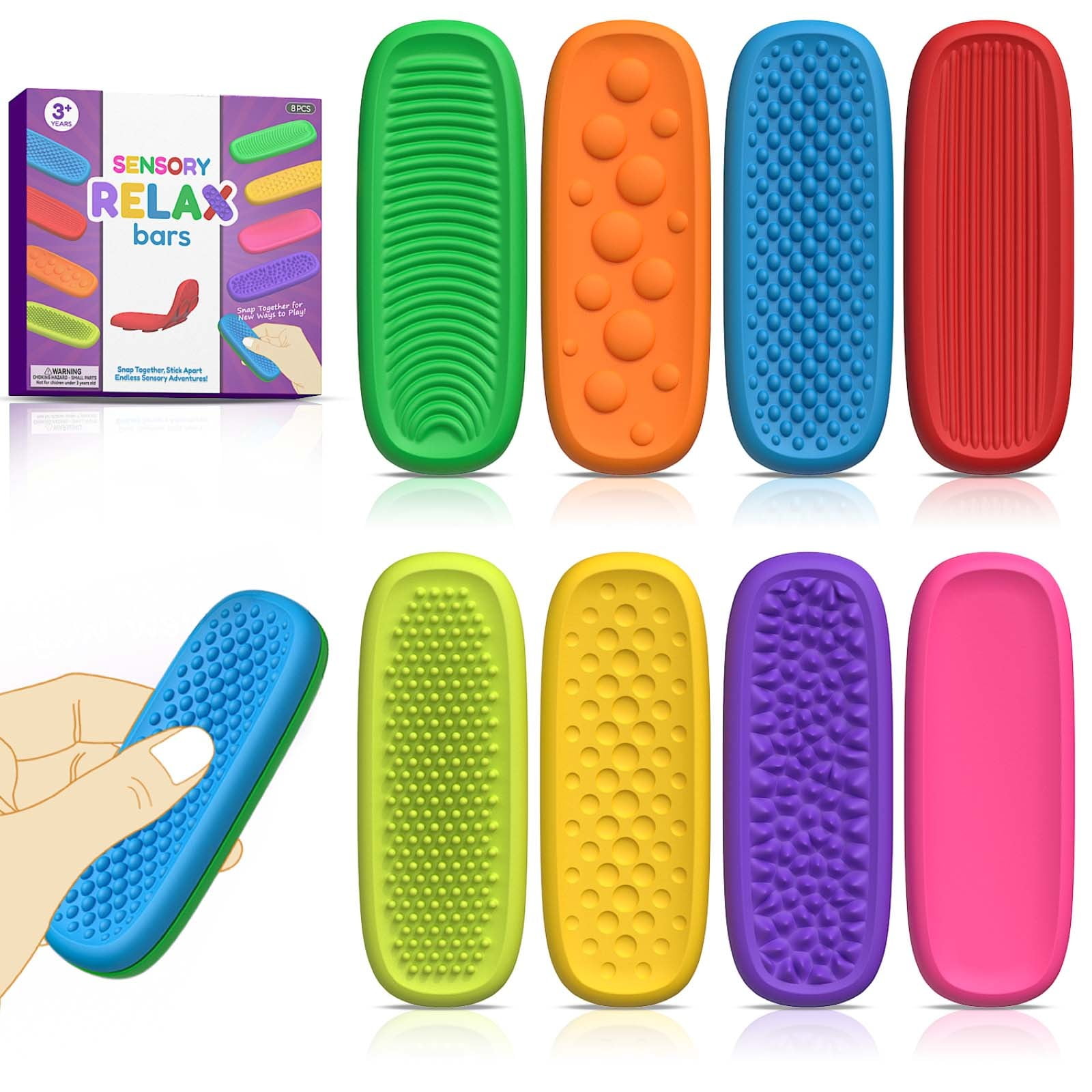 Sensory Toys For Kids And Adults 8 Pack Textured Toys Mini Stuff Nedoh ...