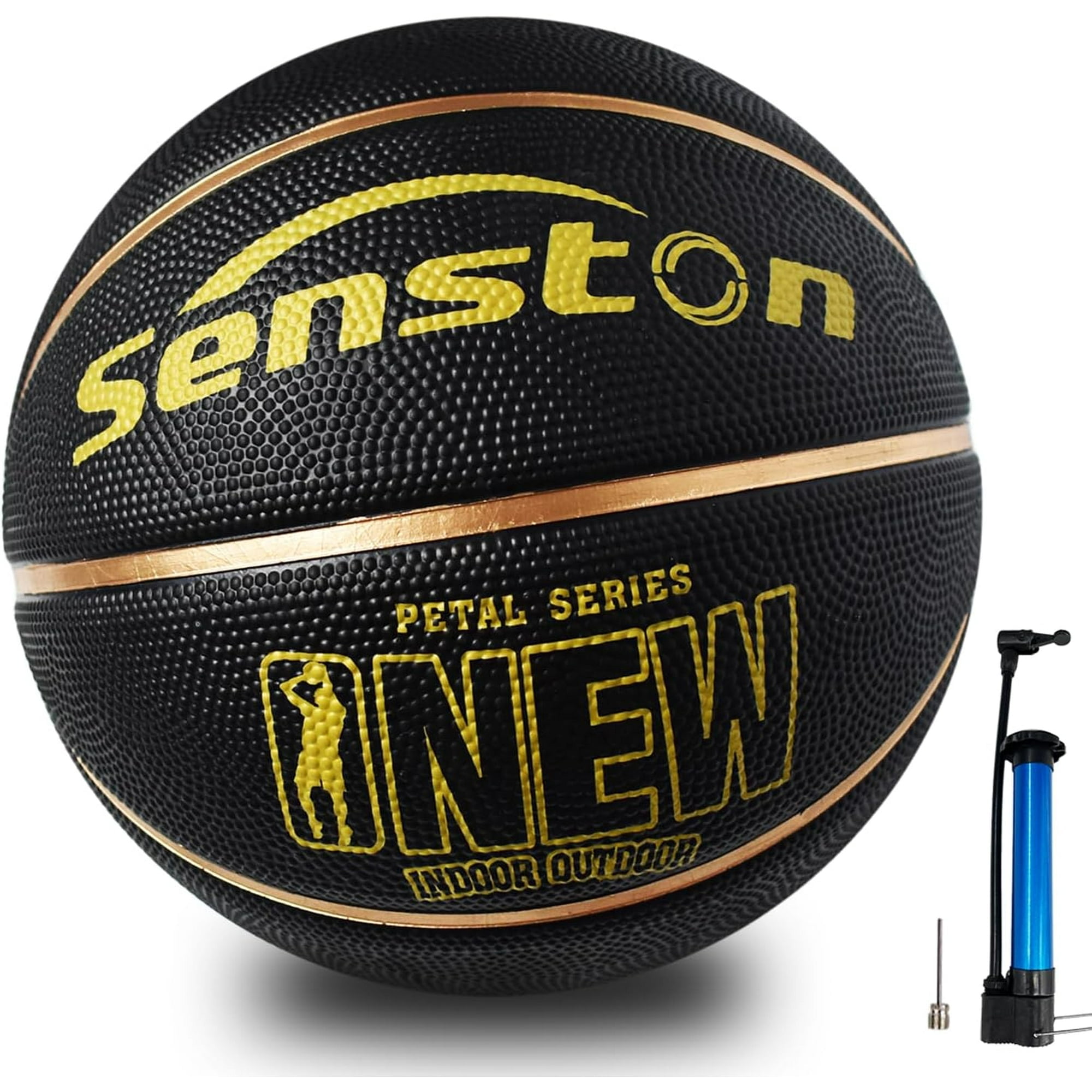 "Senston 27.5"" Size 5 Youth Basketball with Pump, Durable Synthetic ...