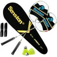 Senston Badminton Rackets Set of 2, Graphite Shaft Badminton Racquets ...