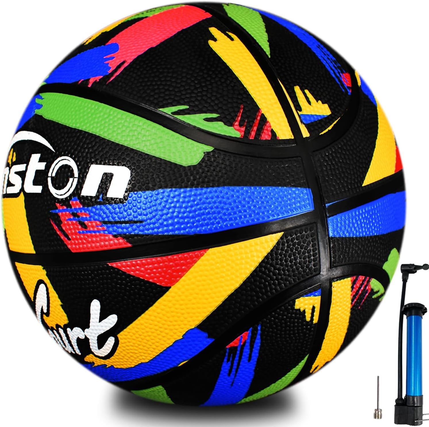 Senston Basketball 29.5" with Pump,Basketball Size 7 Youth Aldult ...