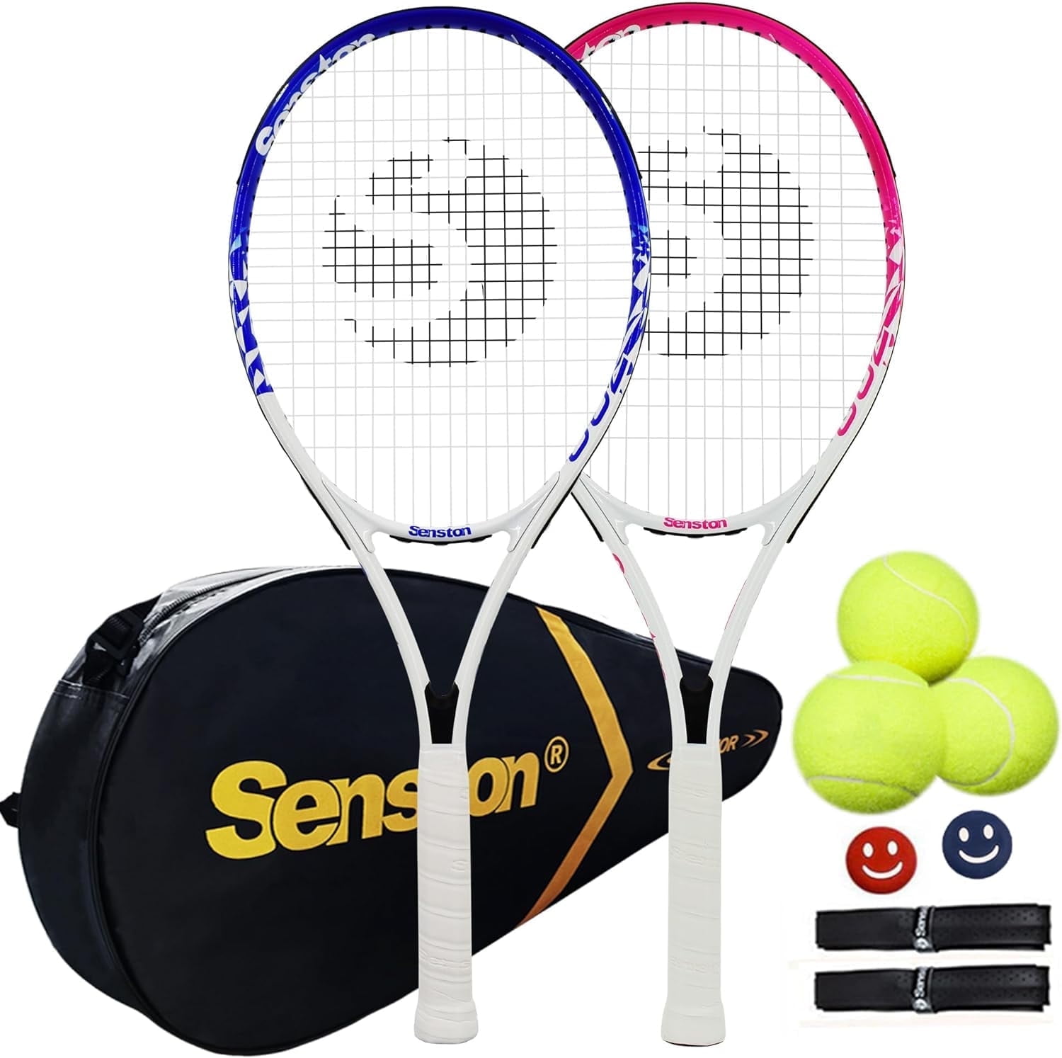 Senston 27 inch Tennis Rackets for Beginner to Advanced Players - 2 ...