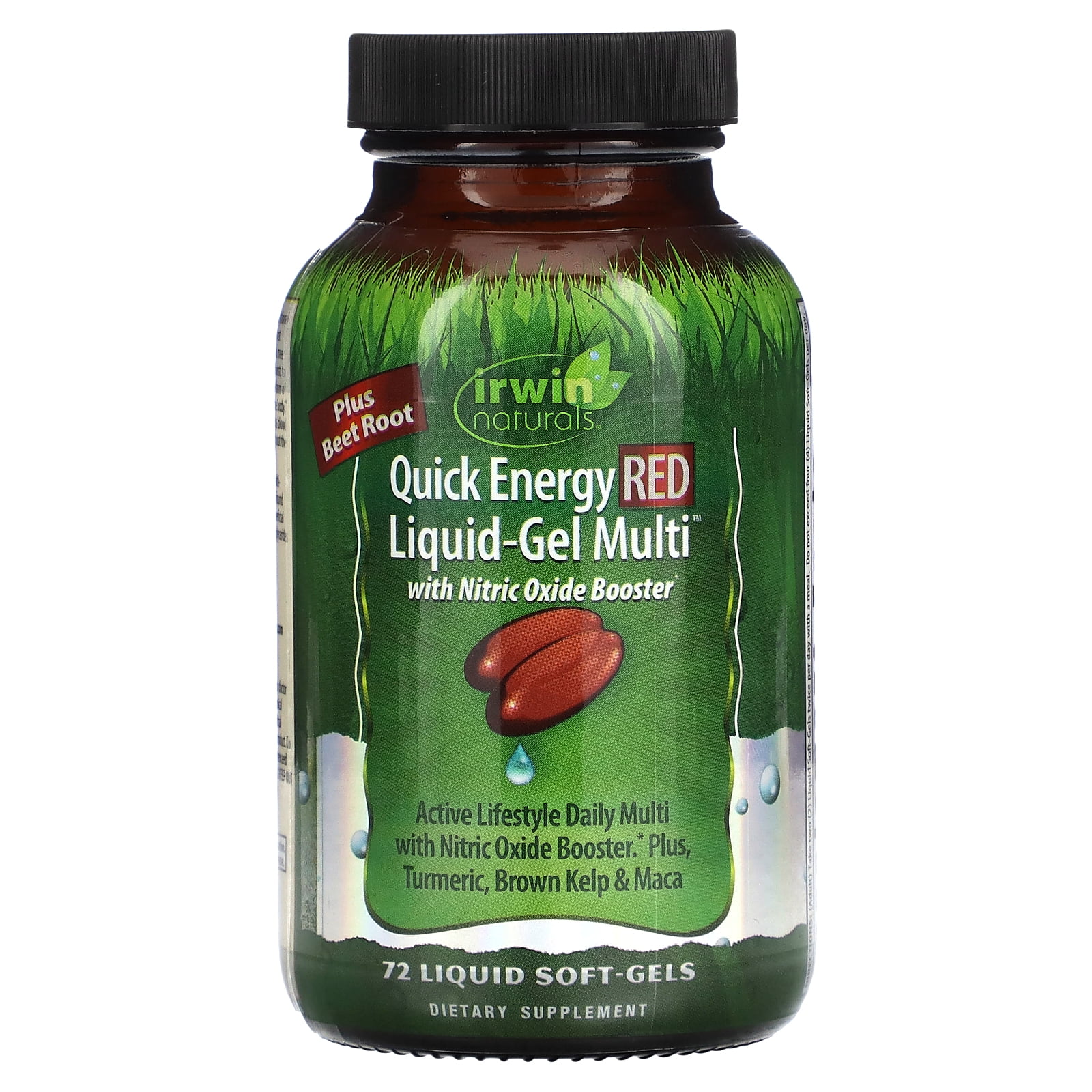 Irwin Naturals Quick Energy RED Liquid-Gel Multi - 72 Softgels ...