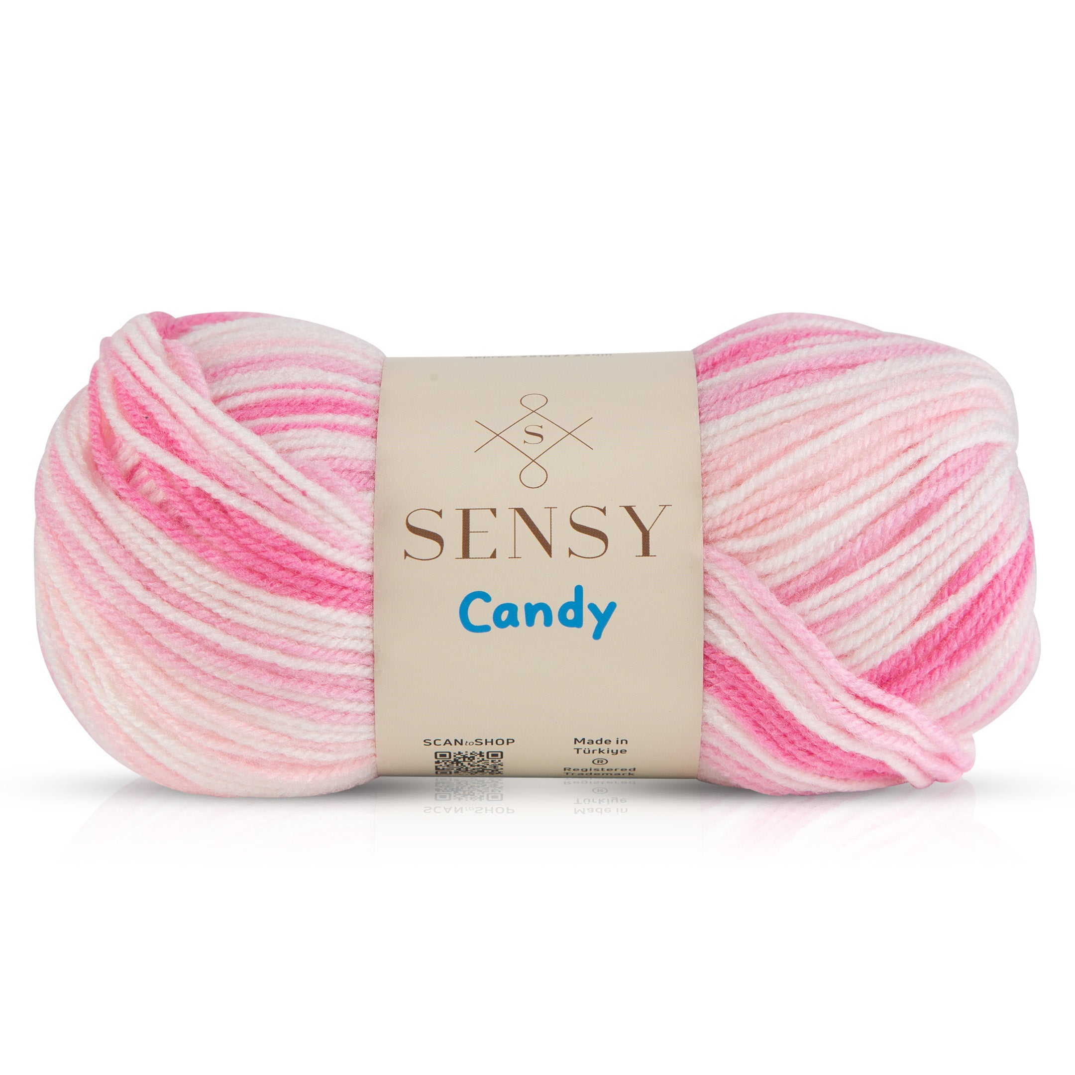 Sensy Candy Yarn, 3.5 oz, 251 Yards, Multicolor Yarn for Crocheting and ...
