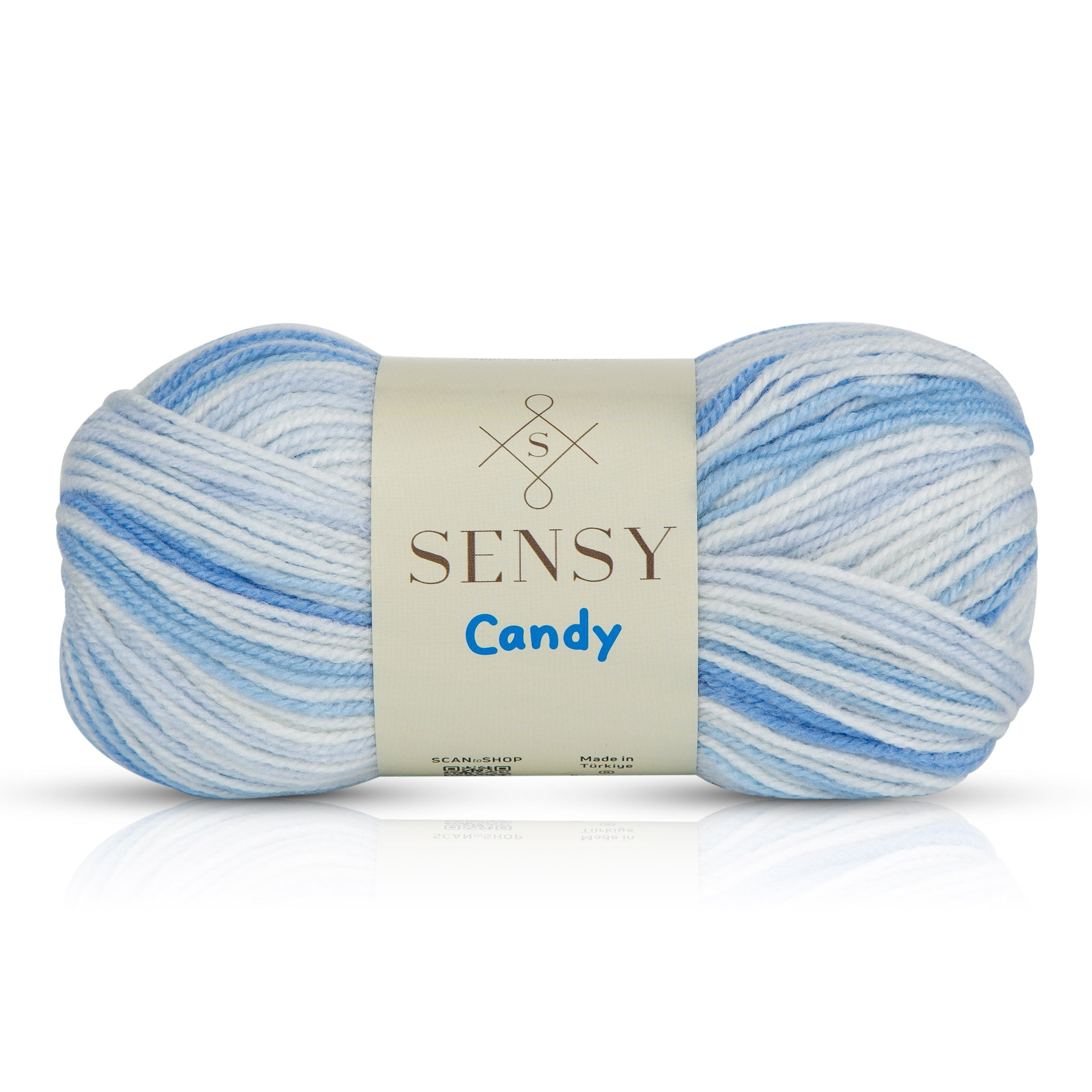 Sensy Candy Yarn, 3.5 oz, 251 Yards, Multicolor Yarn for Crocheting and ...
