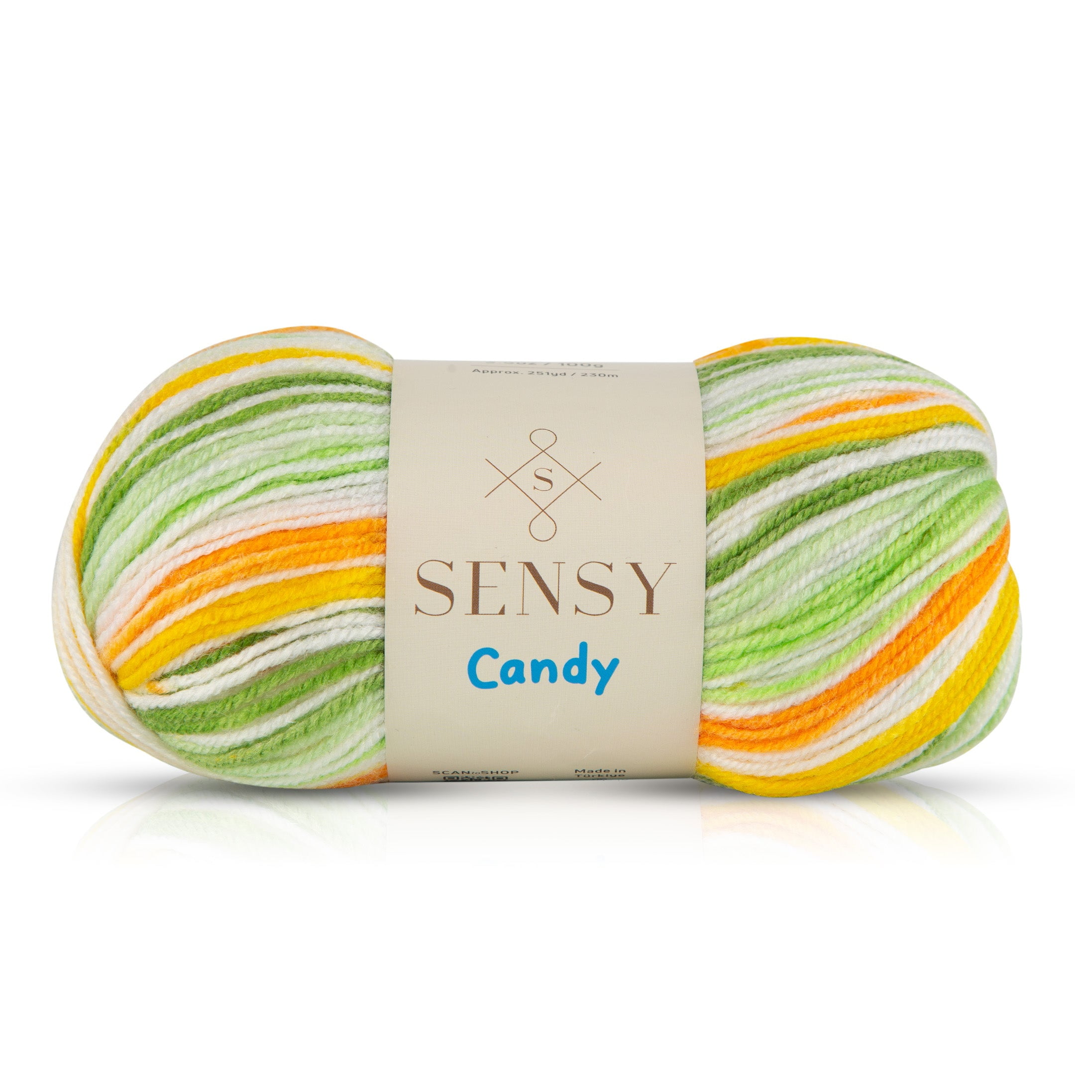 Sensy Candy Yarn, 3.5 oz, 251 Yards, Multicolor Yarn for Crocheting and ...