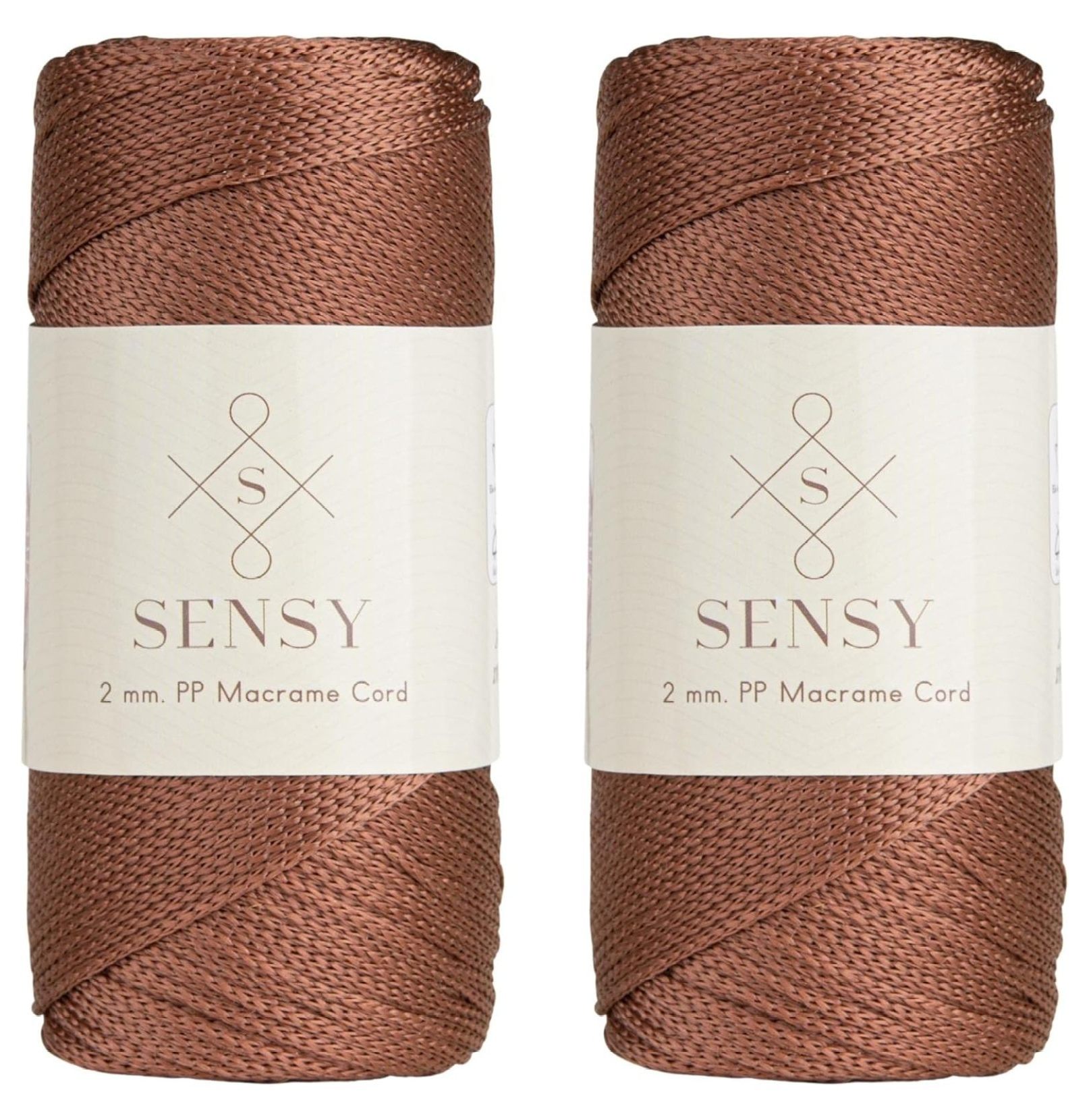Sensy Premium 2 Pack of 2mm 251 Yards Polyester Rope 100% Polypropylene ...