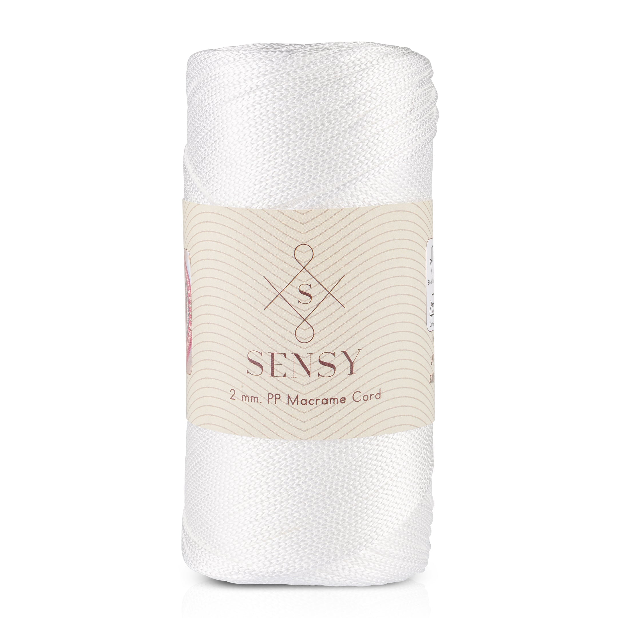 Sensy Premium 2mm 251 Yards Polyester Rope 100% Polypropylene Cord ...