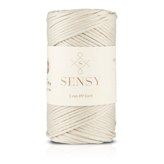Sensy Premium 3mm 131 Yards Polyester Rope 100% Polypropylene Cord ...