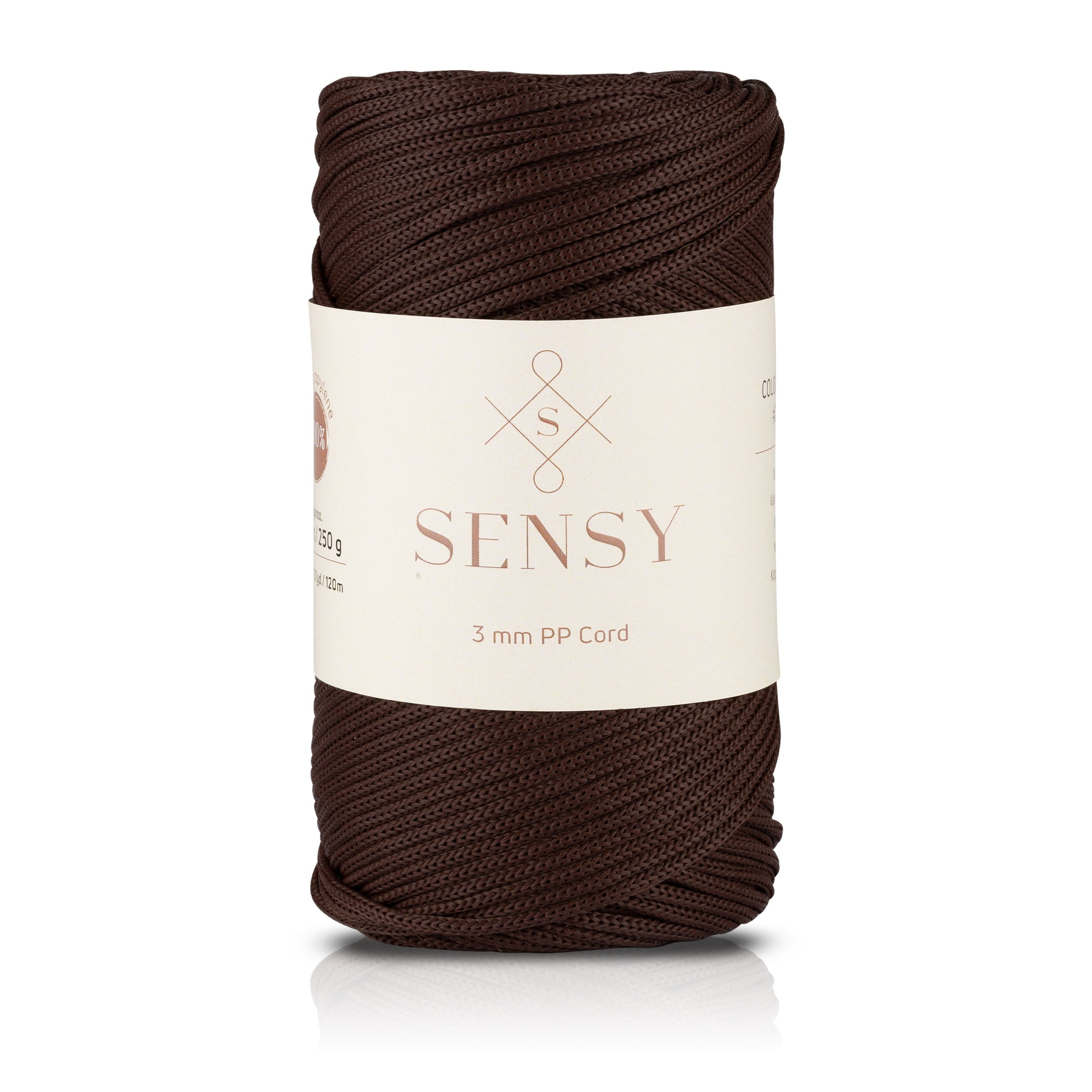 Sensy Premium 3mm 131 Yards Polyester Rope 100% Polypropylene Cord ...