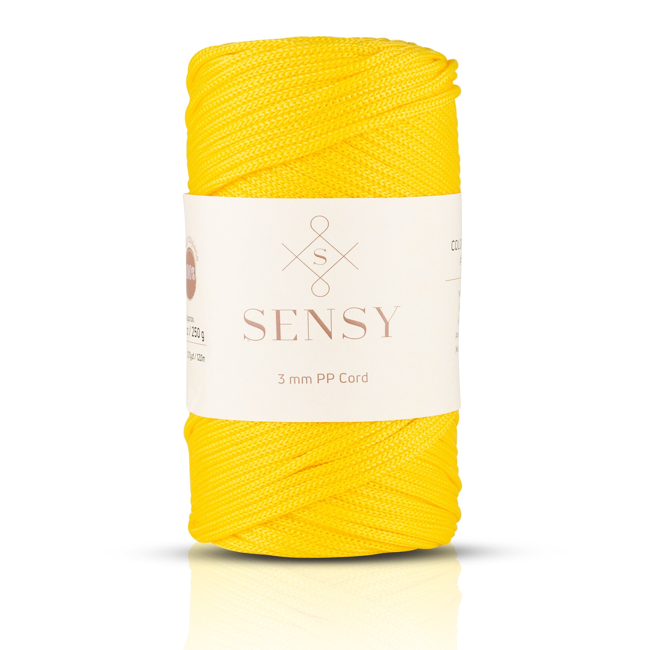 Sensy Premium 3mm 131 Yards Polyester Rope 100% Polypropylene Cord ...