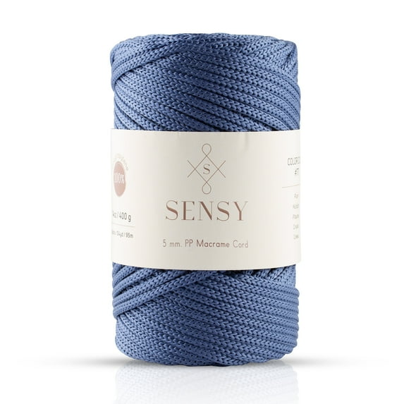 Sensy Premium 5mm 104 Yards Polyester Rope 100% Polypropylene Cord ...