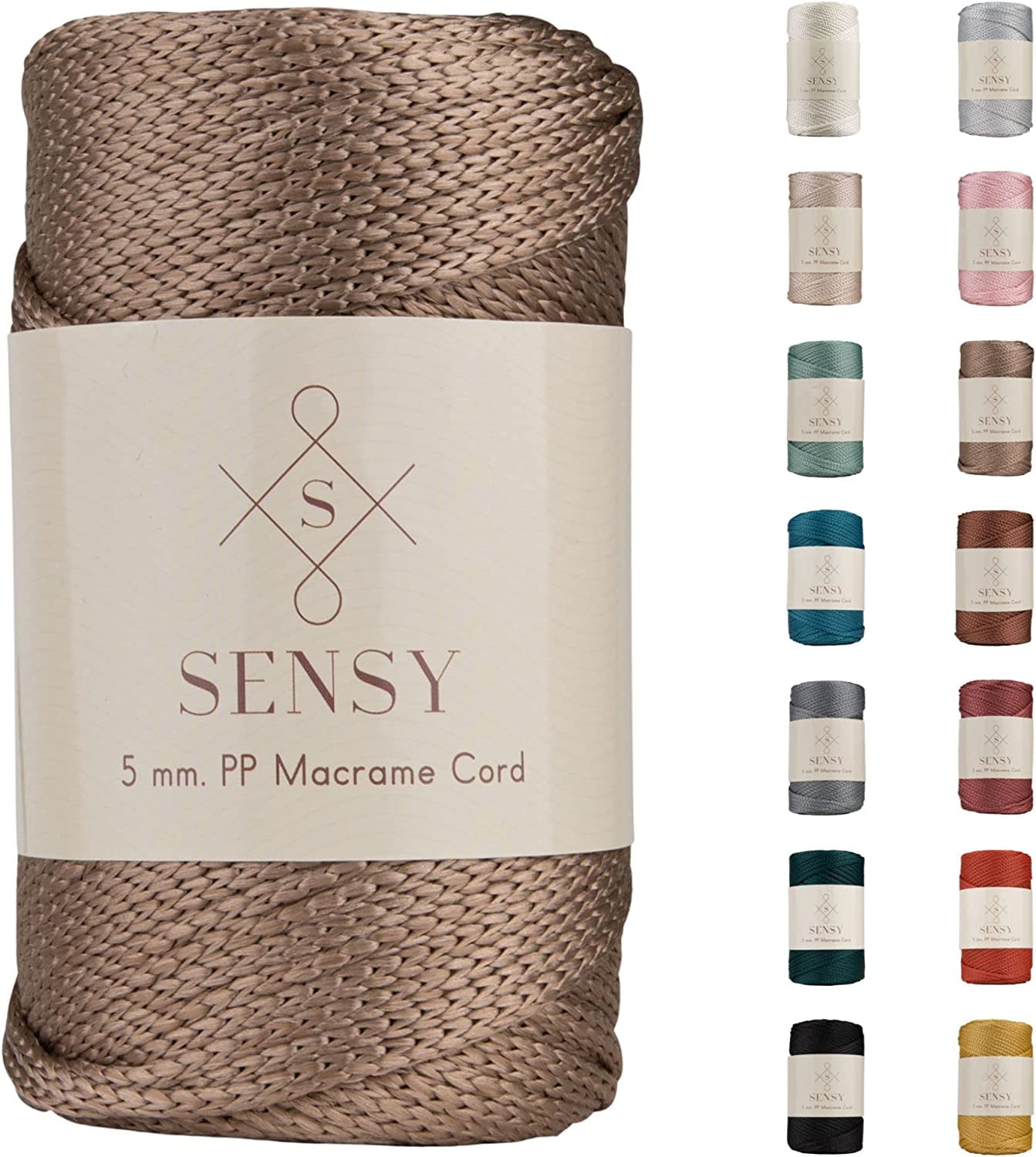 Sensy Premium 5mm 104 Yards Polyester Rope 100% Polypropylene Cord ...