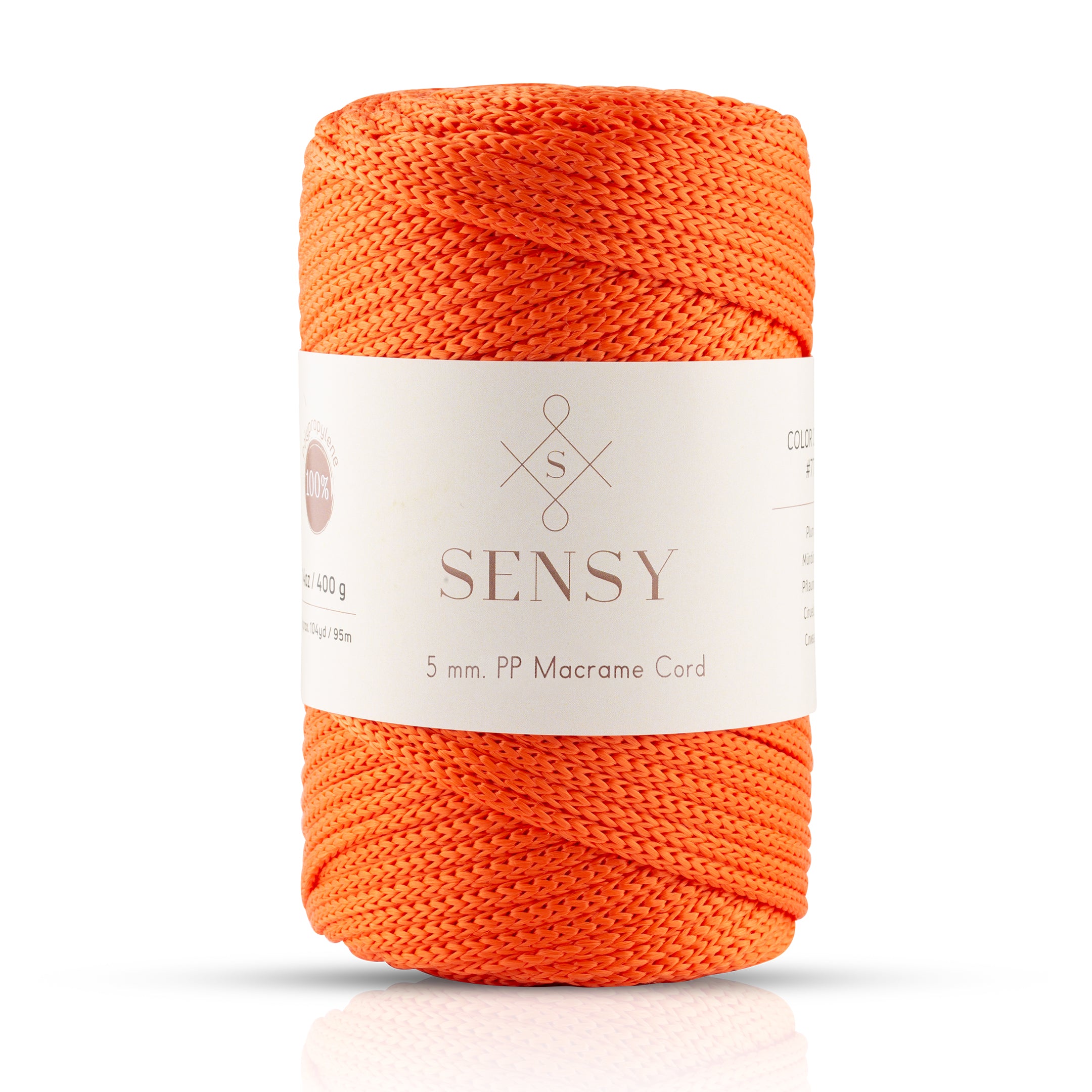 Sensy Premium 5mm 104 Yards Polyester Rope 100% Polypropylene Cord ...