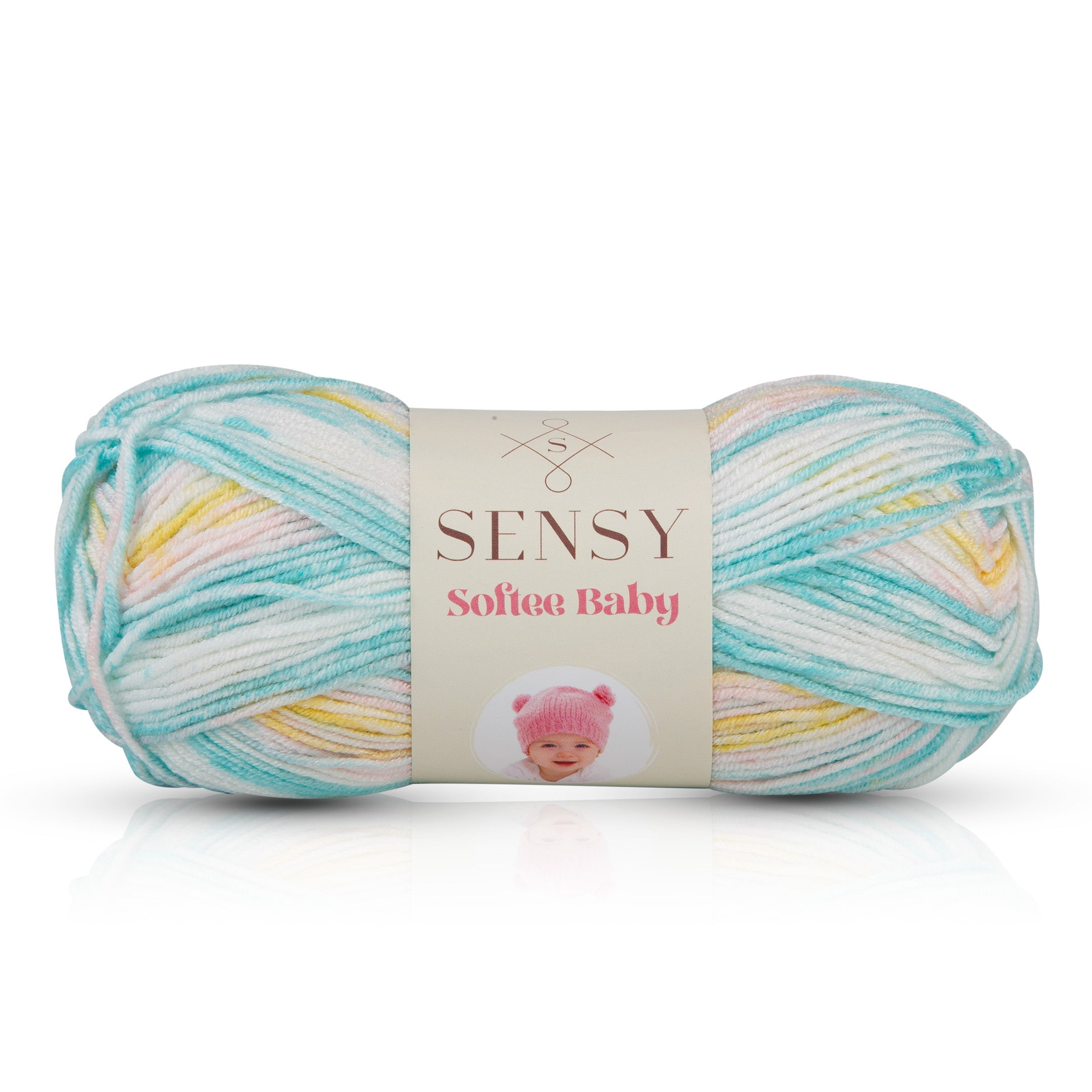 Sensy Softee Baby Yarn, 3.5 oz, 275 Yards, Gauge 3 Light (Turquoise ...