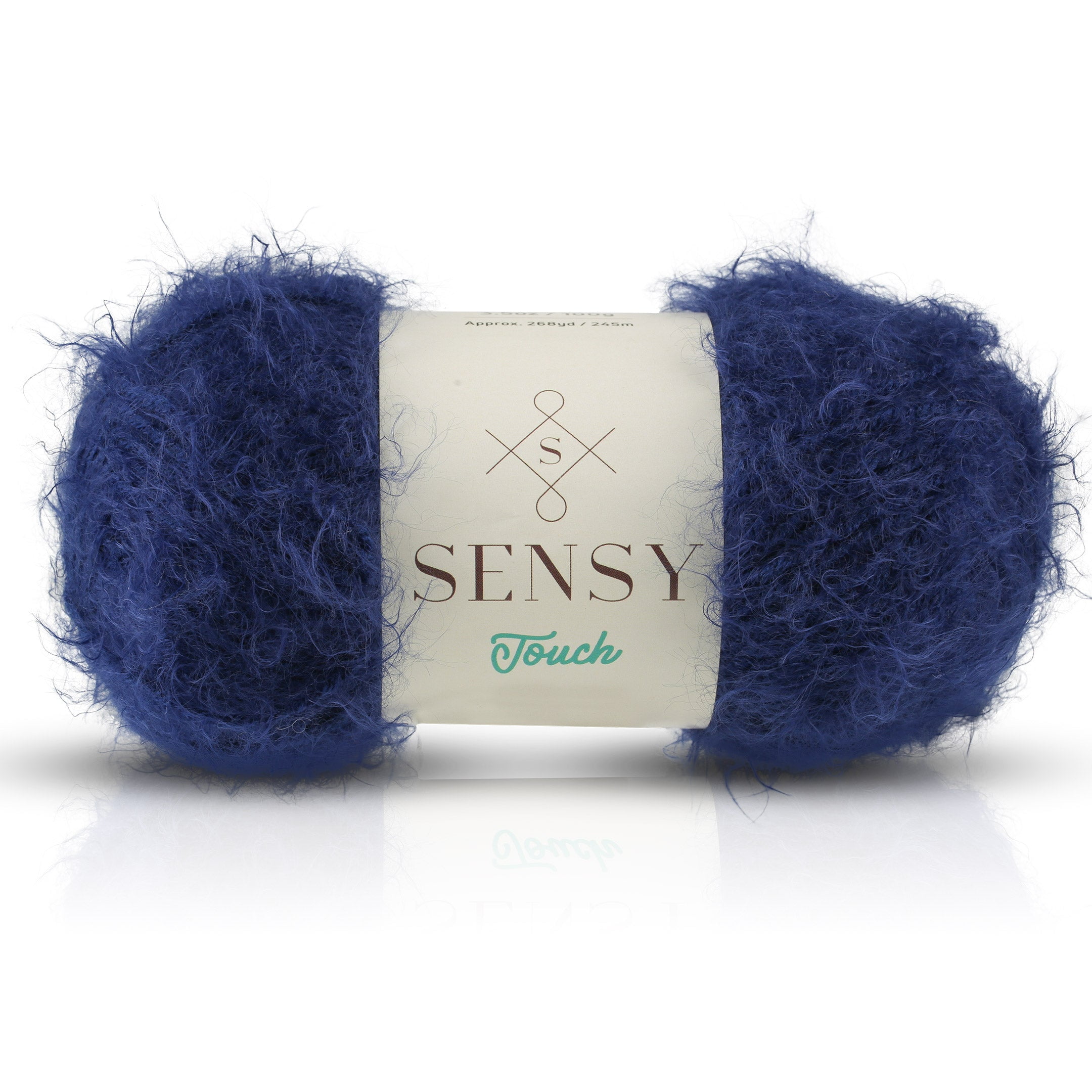 Sensy Touch Yarn, 3.5 oz, 268 Yards, Gauge 3 Light (Navy Blue ...