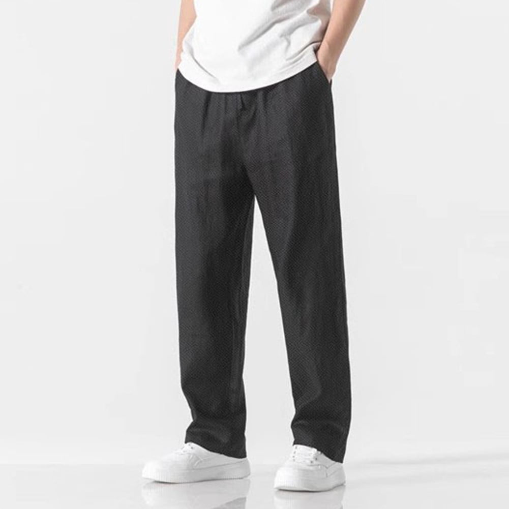 Sentaili Mens Sports Jogging Straight Pants Gym Bodybuilding Workout ...