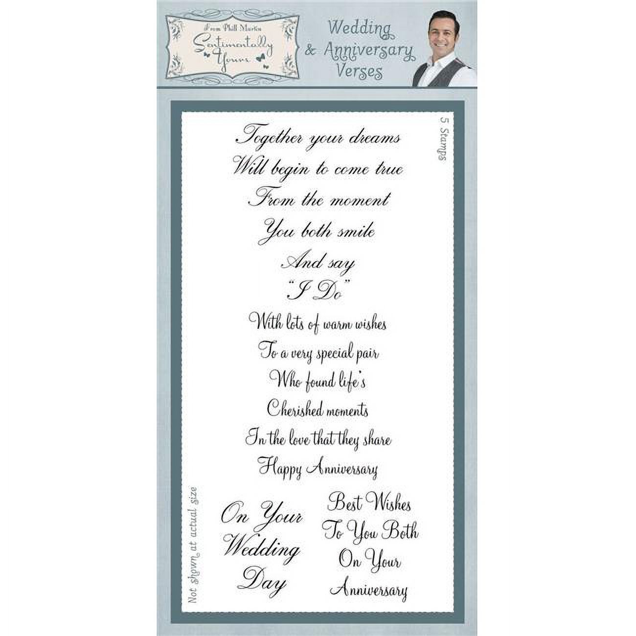 Sentimentally Yours Clear Stamp Set-Wedding & Anniversary Verses ...