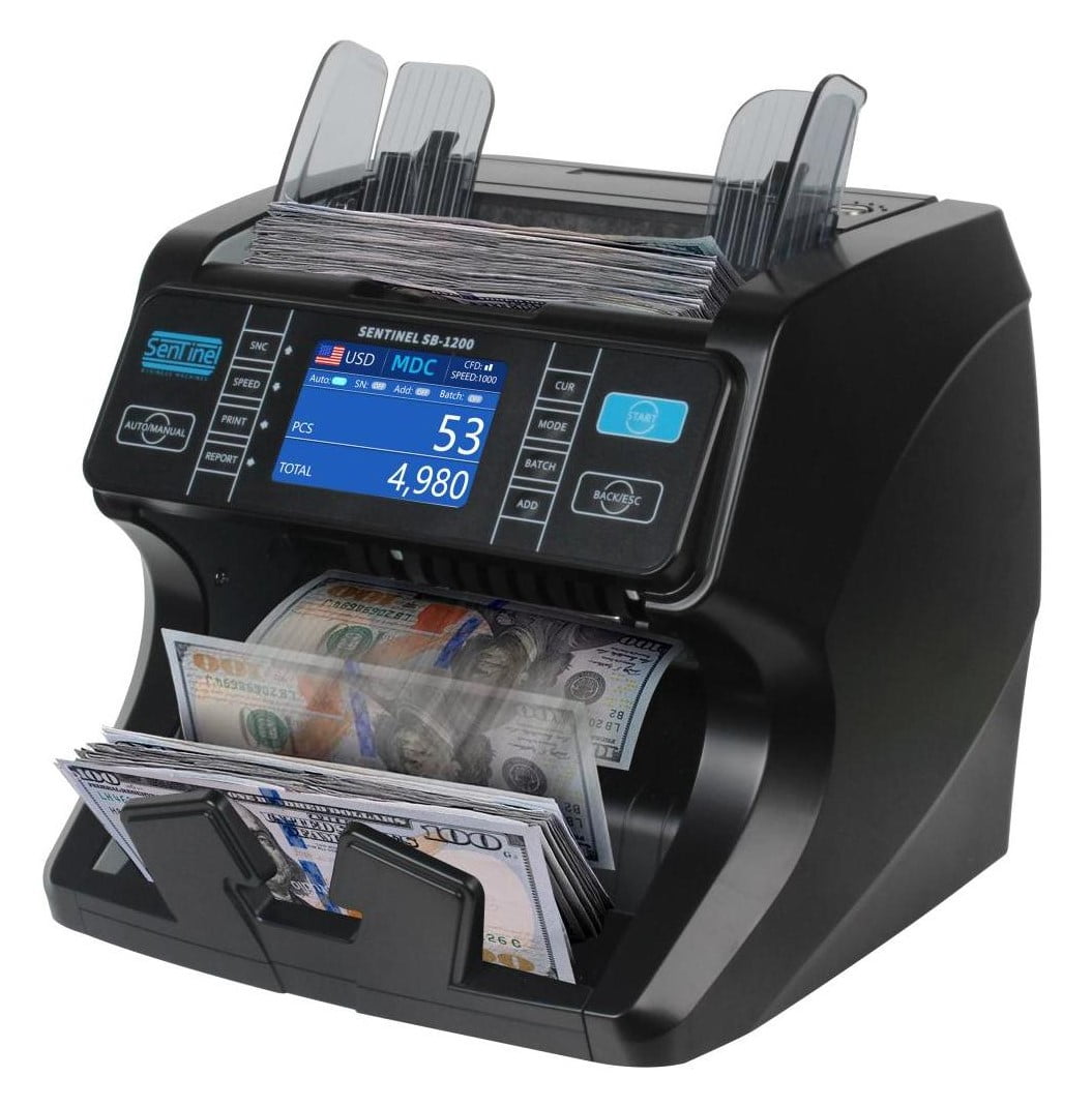 Sentinel Business Machines Multi Currency Counting Mixed-Denomination ...