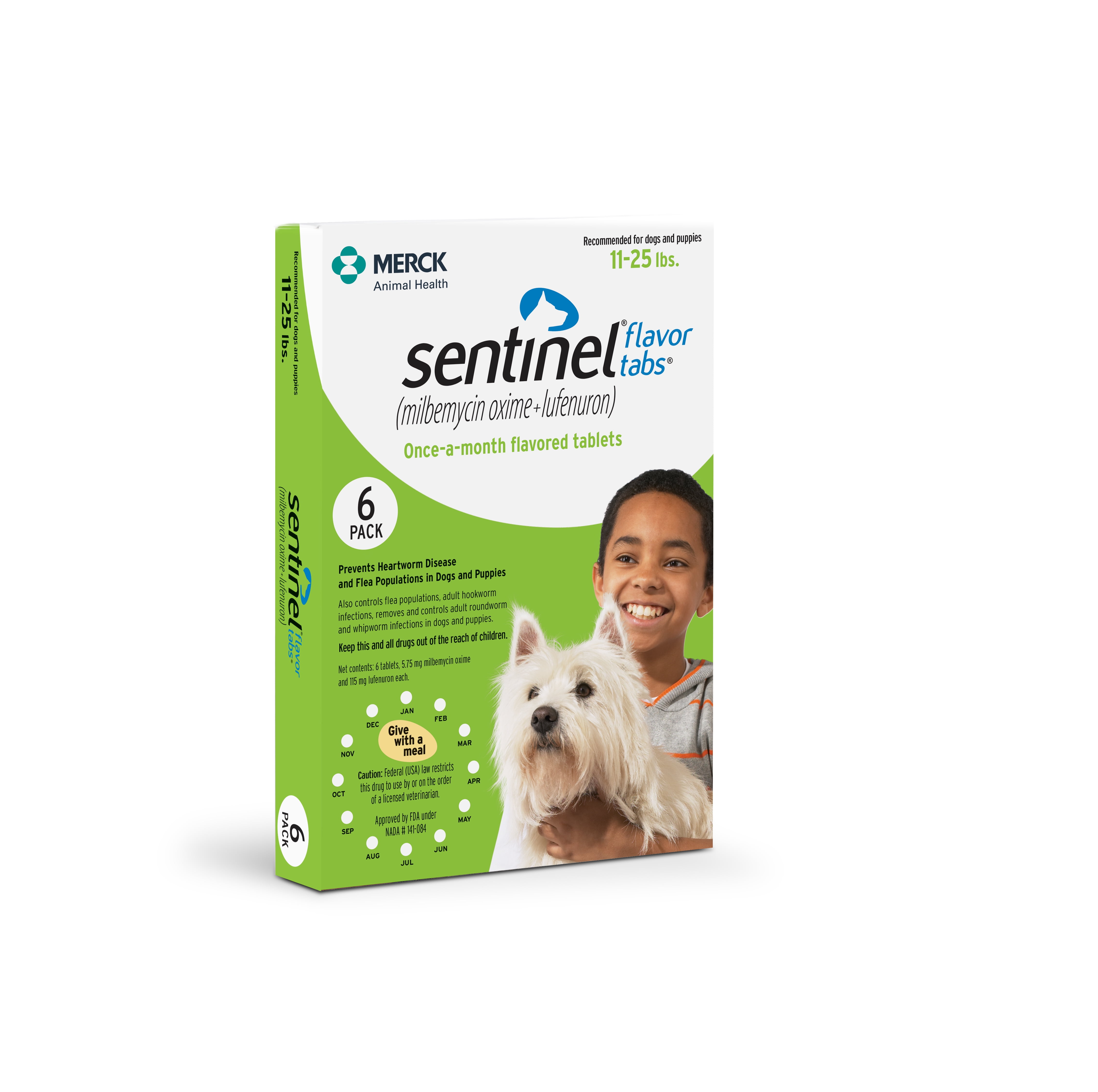 Sentinel Dog 11-25 lbs. Tablet - 6 Count - Walmart.com