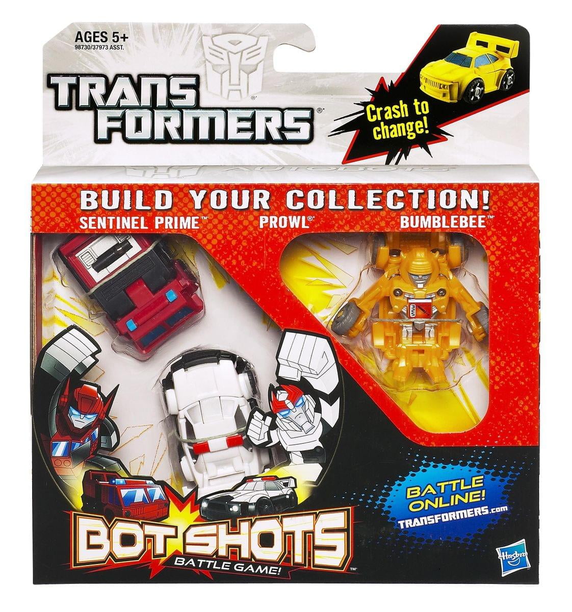 Transformers Bot Shots 3 Pack - Sentinel Prime, Prowl & Bumblebee ...