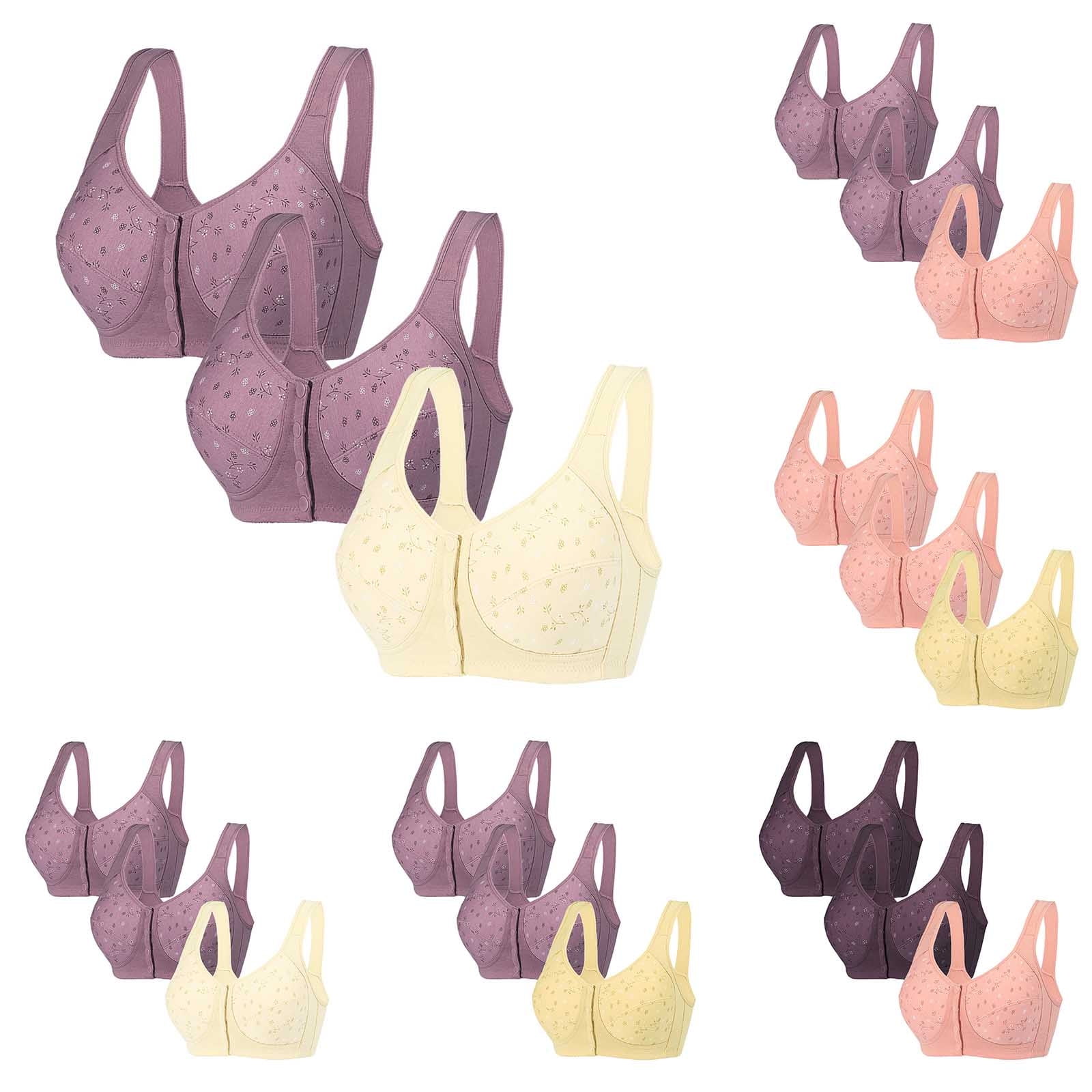 Sentmoon 3 Pieces Bras for Women Plus Size Push up Bras for Women Lift ...