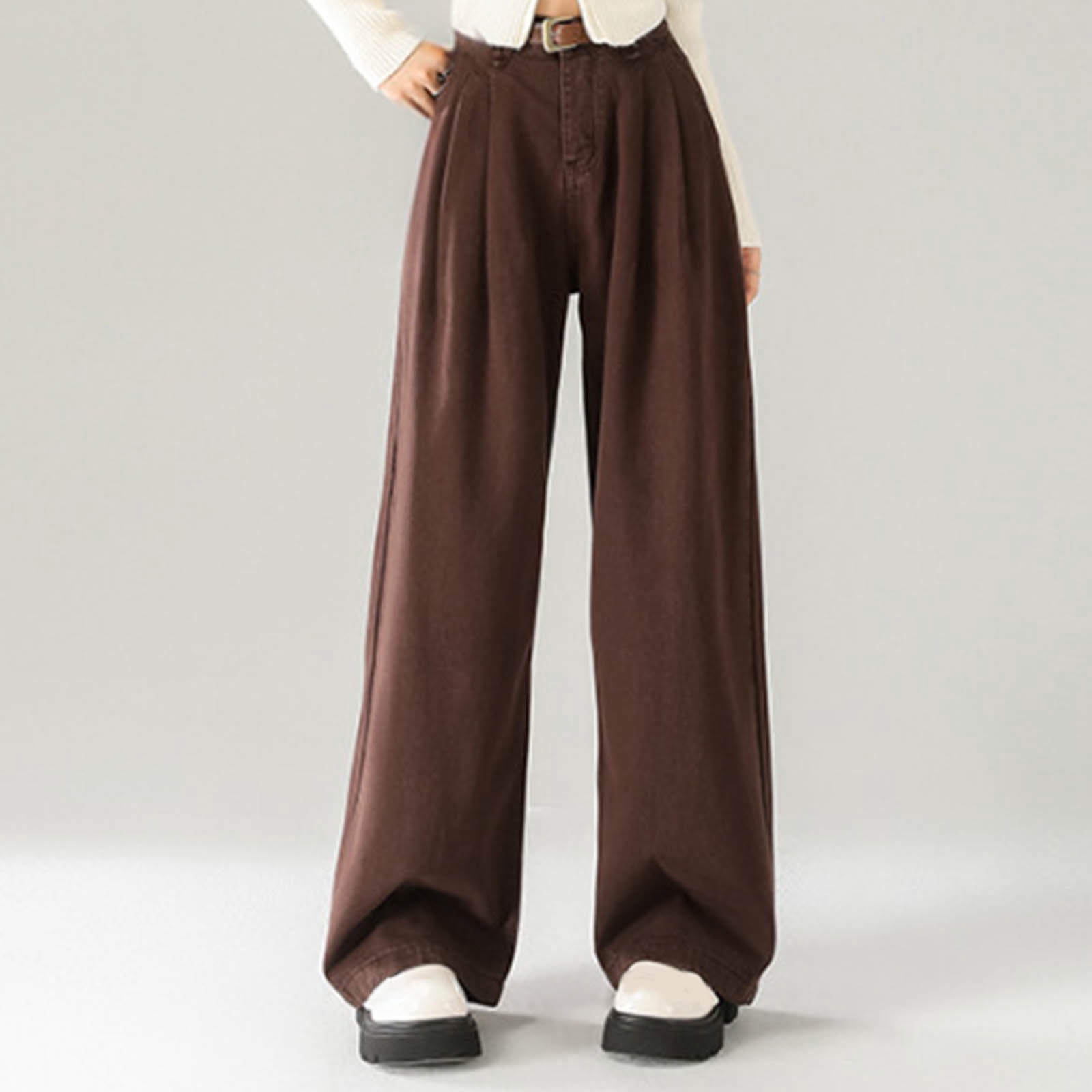 Sentmoon Baggy Jeans High Waist Loose Fit Wide Leg Denim Jeans with ...